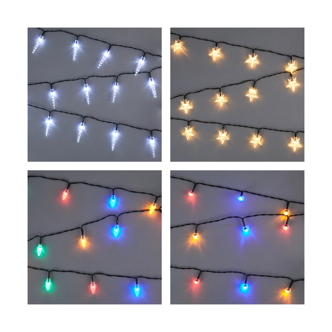Solar Powered 24 LED Novelty String Lights - Assorted - Kmart NZ
