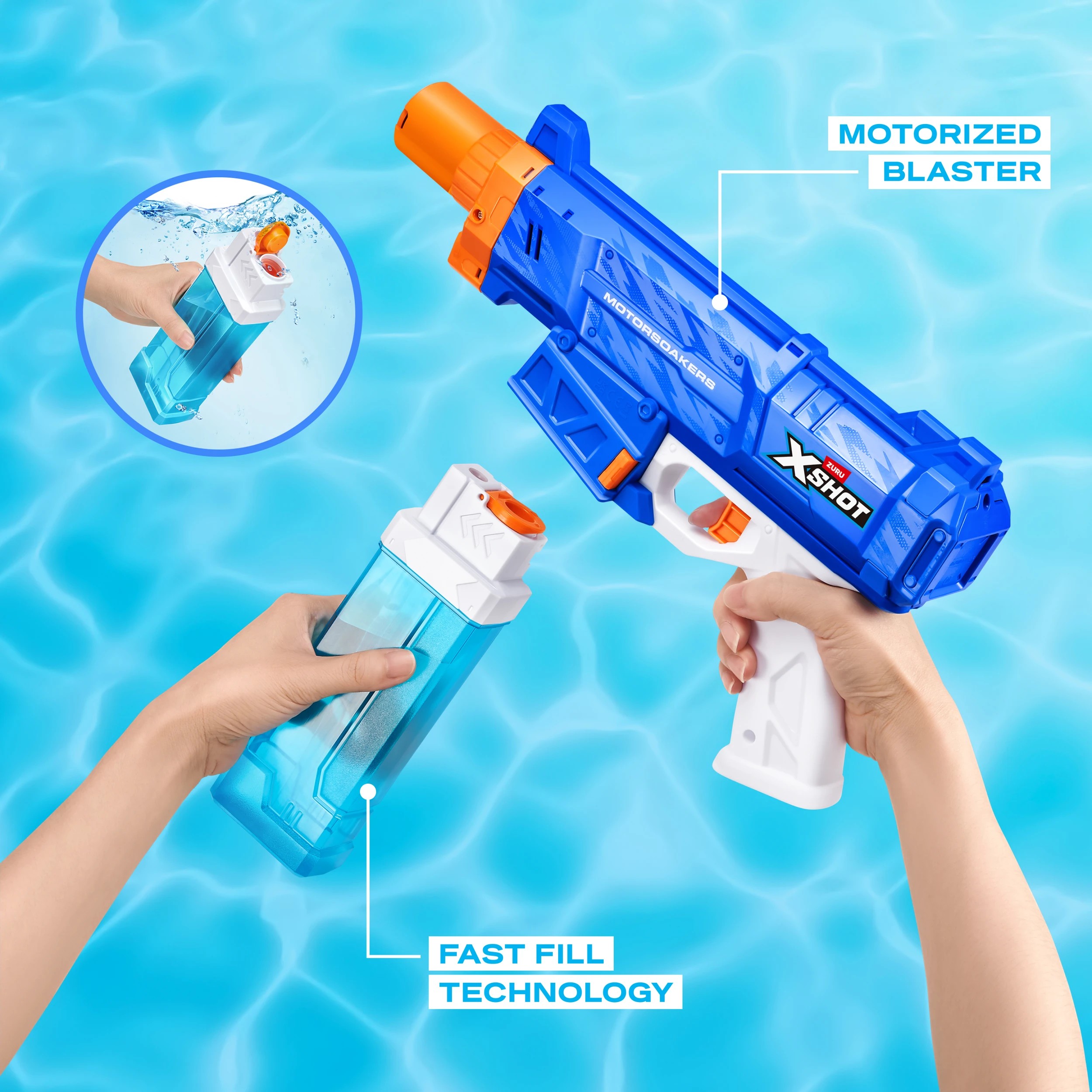 Zuru X-Shot Water Turbo Stream Motor Soaker - Kmart