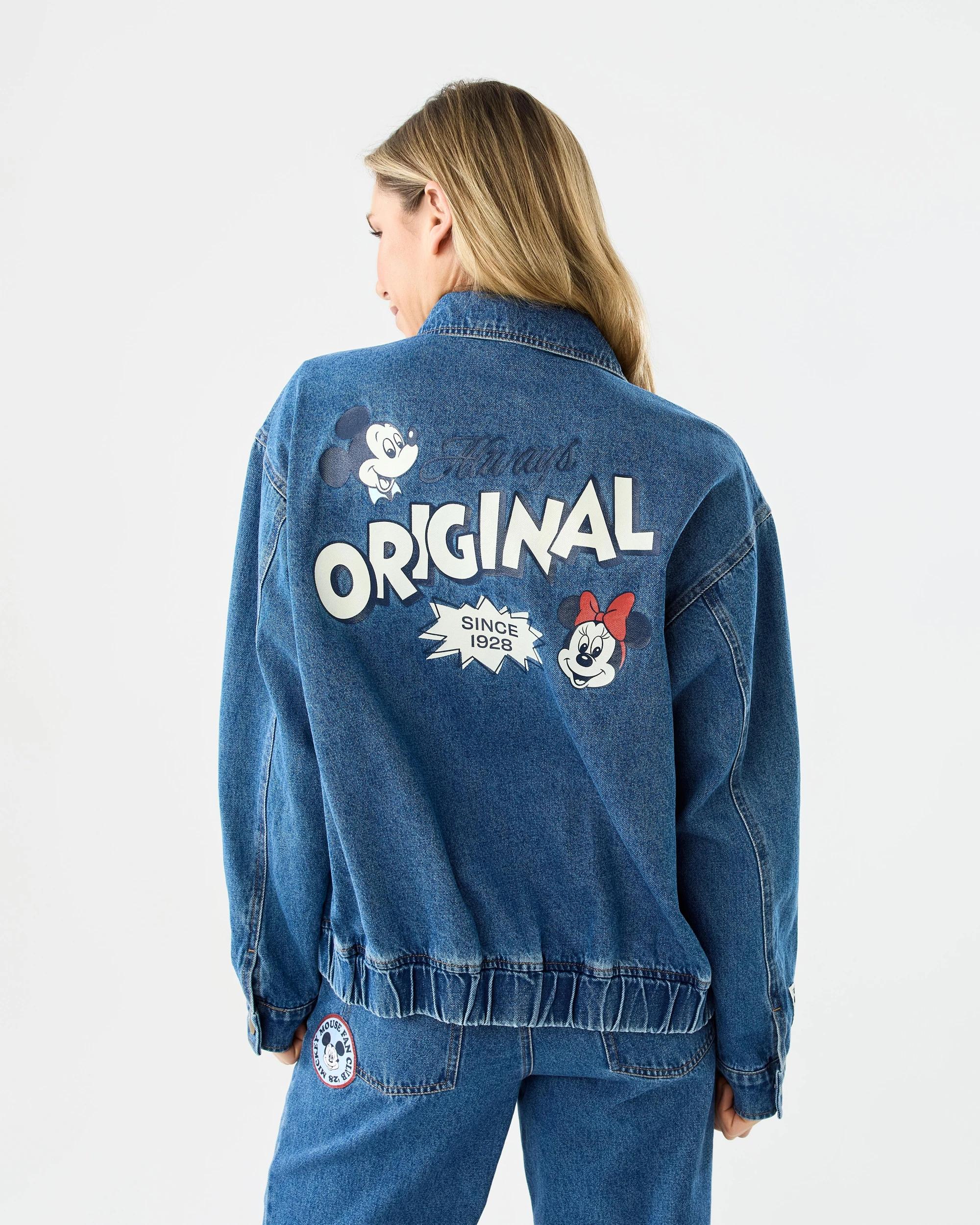 Mickey Mouse License Denim Bomber Jacket - Kmart