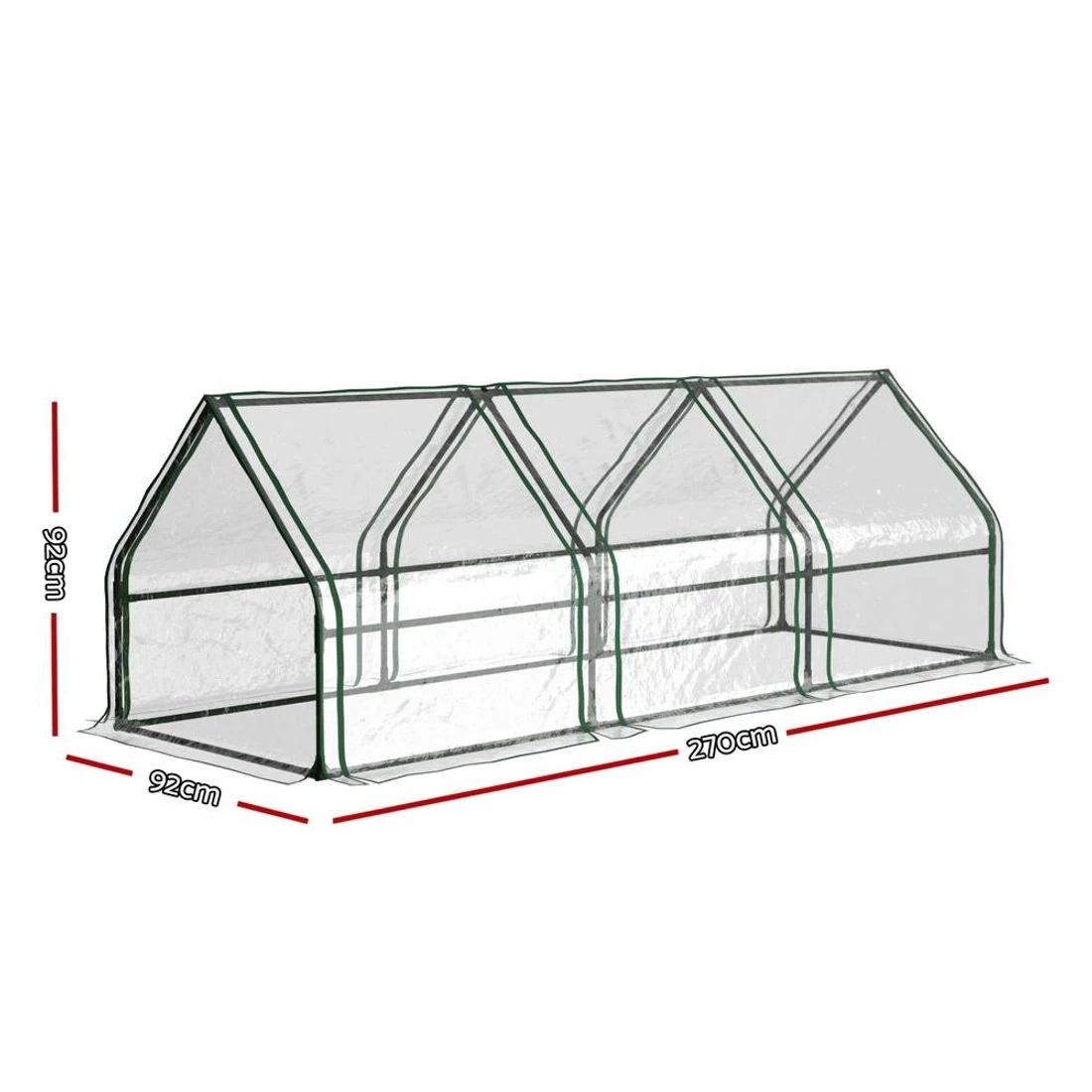 Green Fingers Greenhouse Mini Green House Raised Garden Bed Planter Box ...