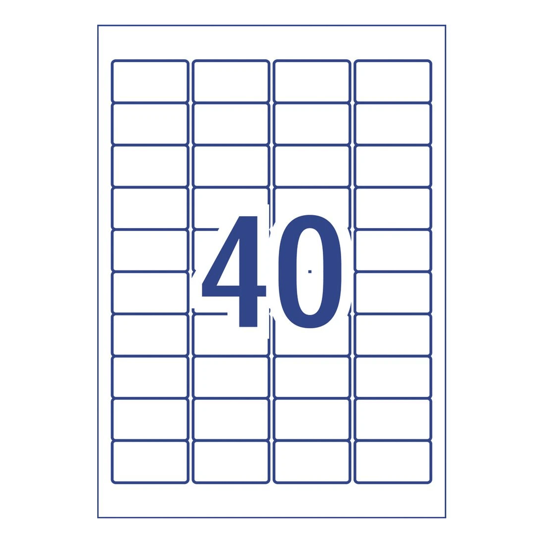 Avery 40UP TripleBond Heavy Duty Laser Labels White 10 Sheets - Kmart