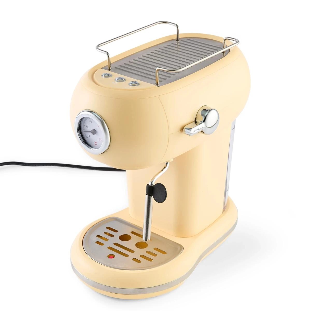 Retro Espresso Coffee Machine - Yellow - Kmart