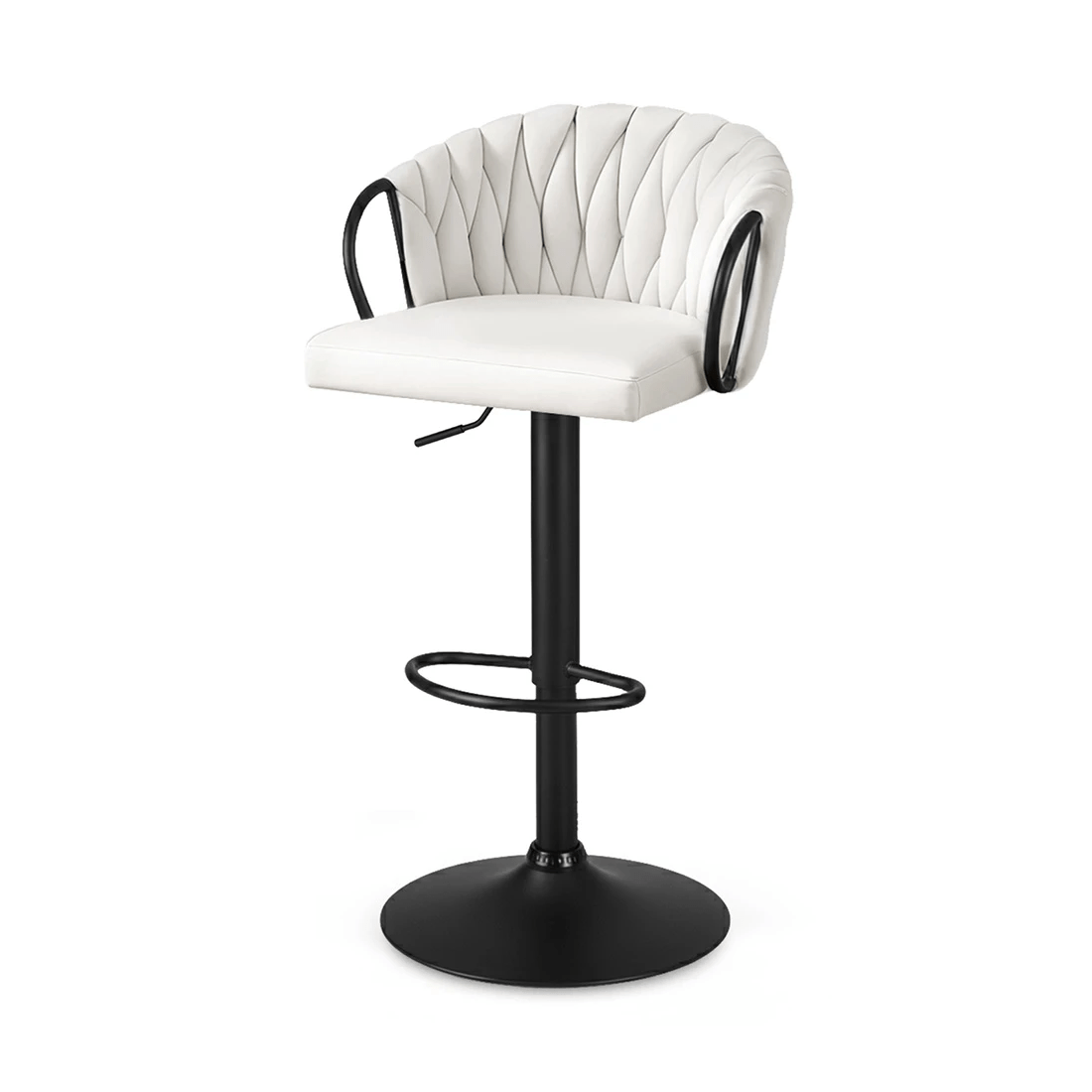 Artiss 1x Bar Stool Single Kitchen Dining Chair Counter Stool Woven ...
