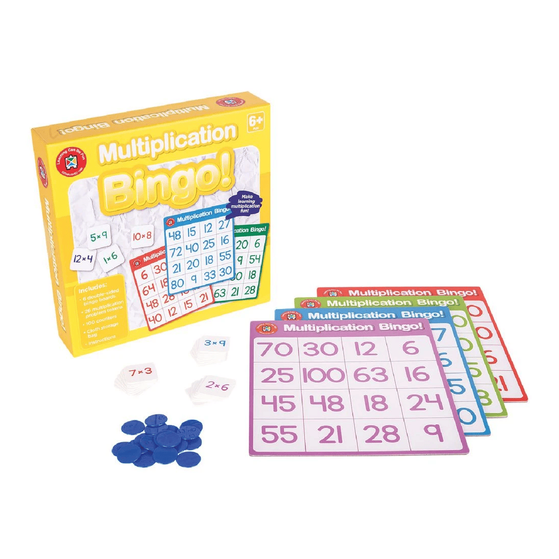 Learning Can Be Fun Multiplication Bingo - Kmart