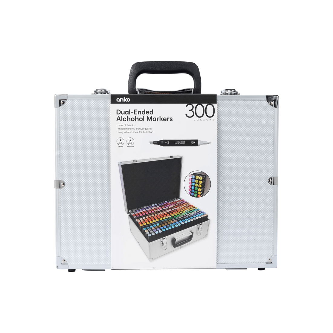 300 Pack Dual-Ended Alcohol Markers - Kmart