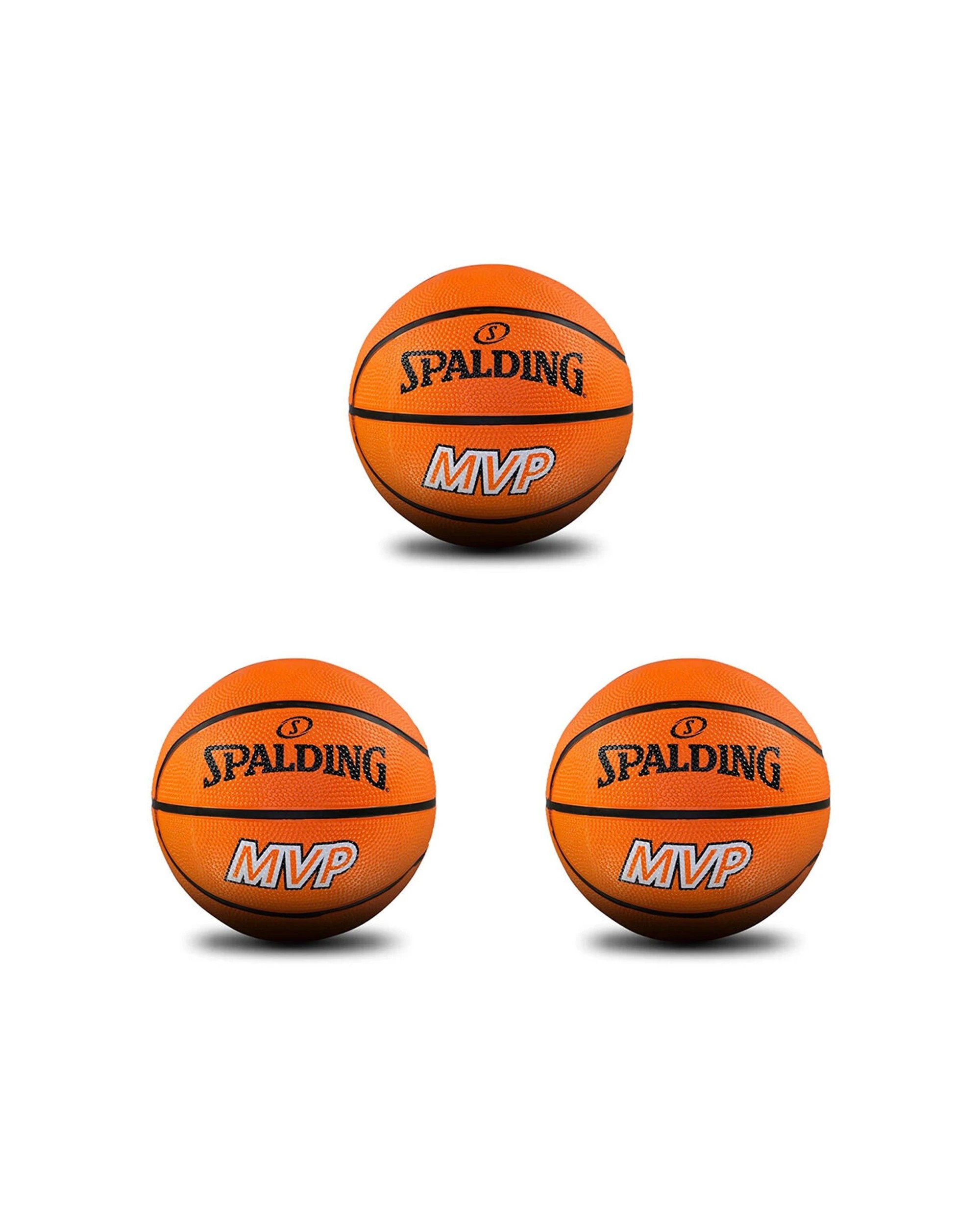 Spalding MVP Mini Basketball 3 Pack Size 1 Indoor-Outdoor All Surface ...