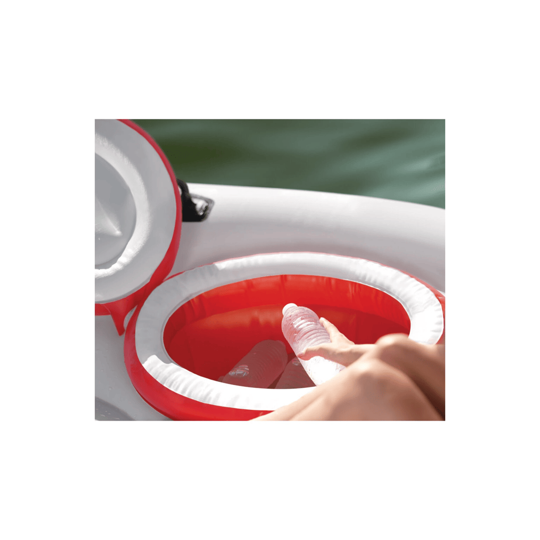 INTEX Marina Breeze Inflatable Pontoon Raft For 5 Adults 259x221x58cm ...
