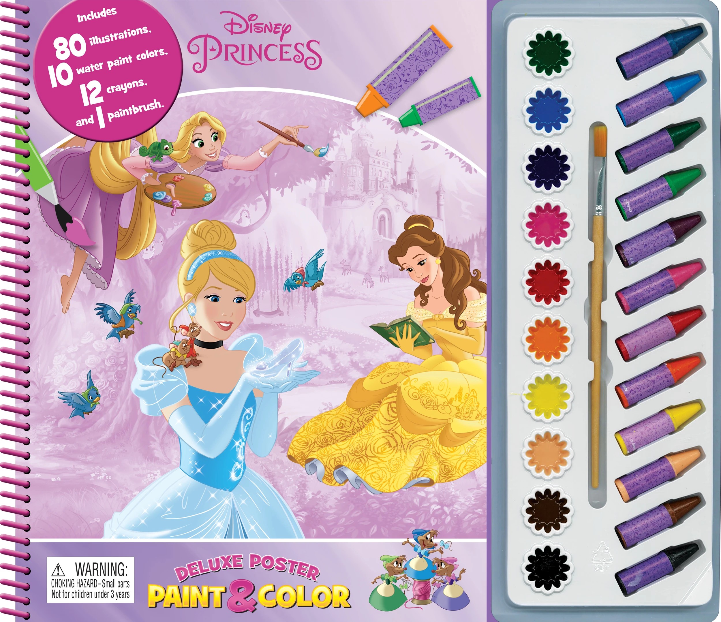 Disney Princess Deluxe Poster Paint & Color - Book - Kmart