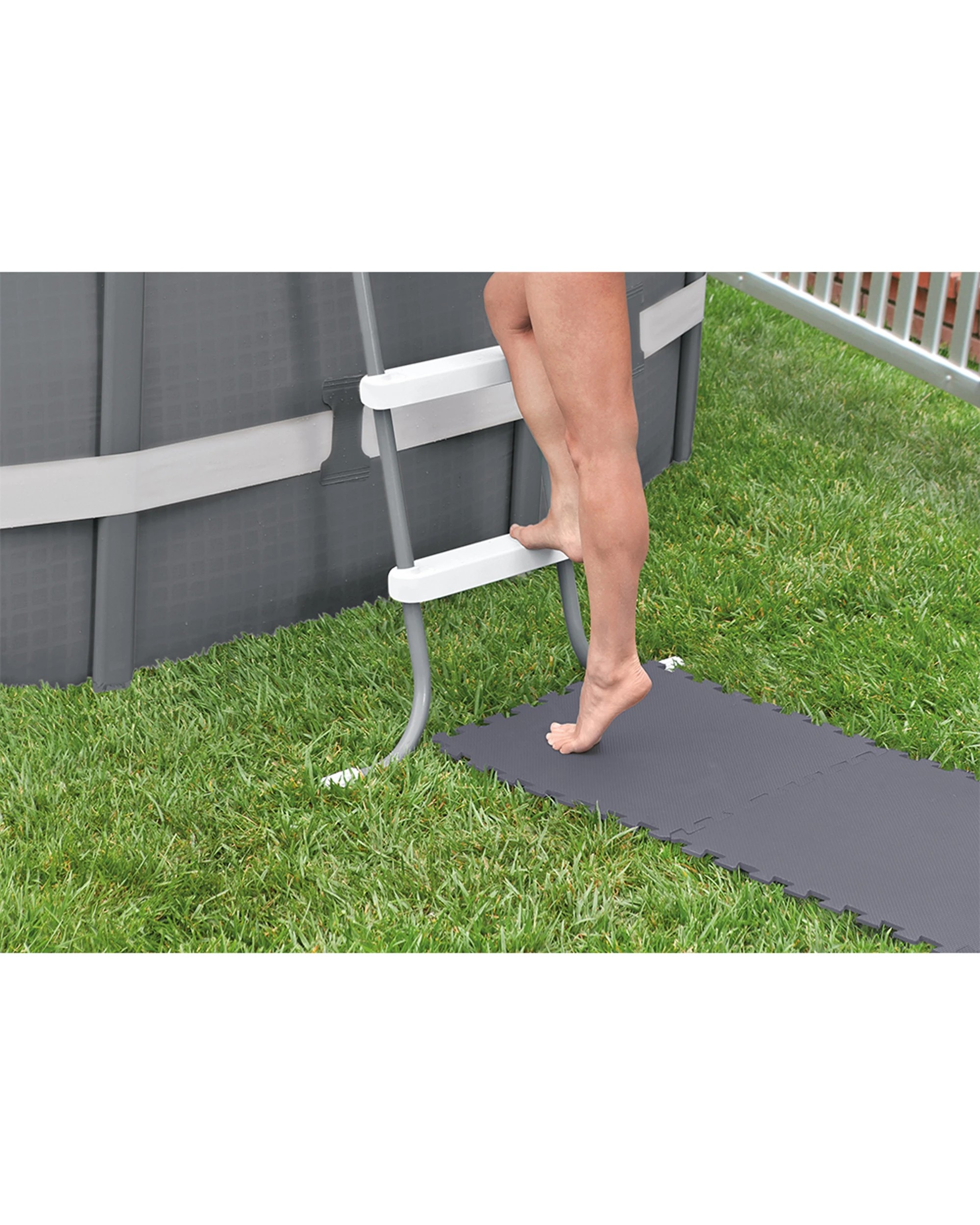 Intex Interlocking Padded Floor Protector For Swimming Pool - Grey - Kmart