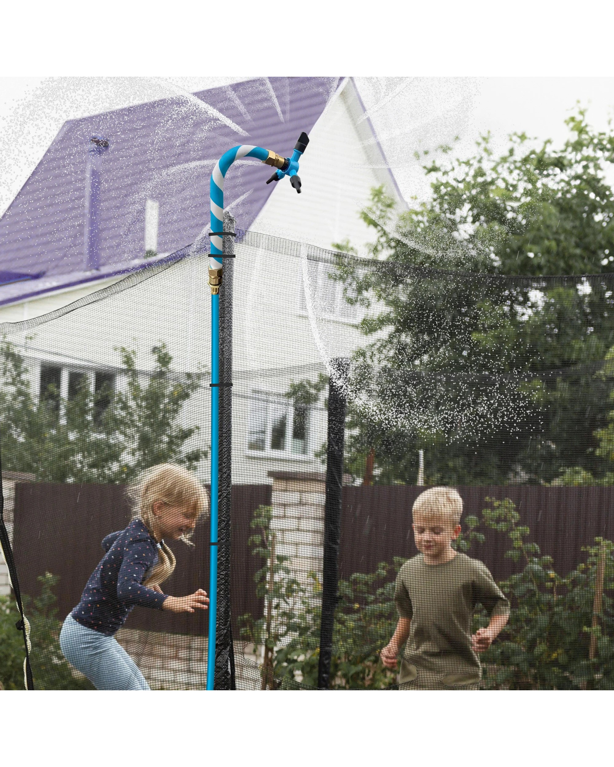 Kahuna Waterpark Rotating Trampoline Water Sprinkler Kit With ...