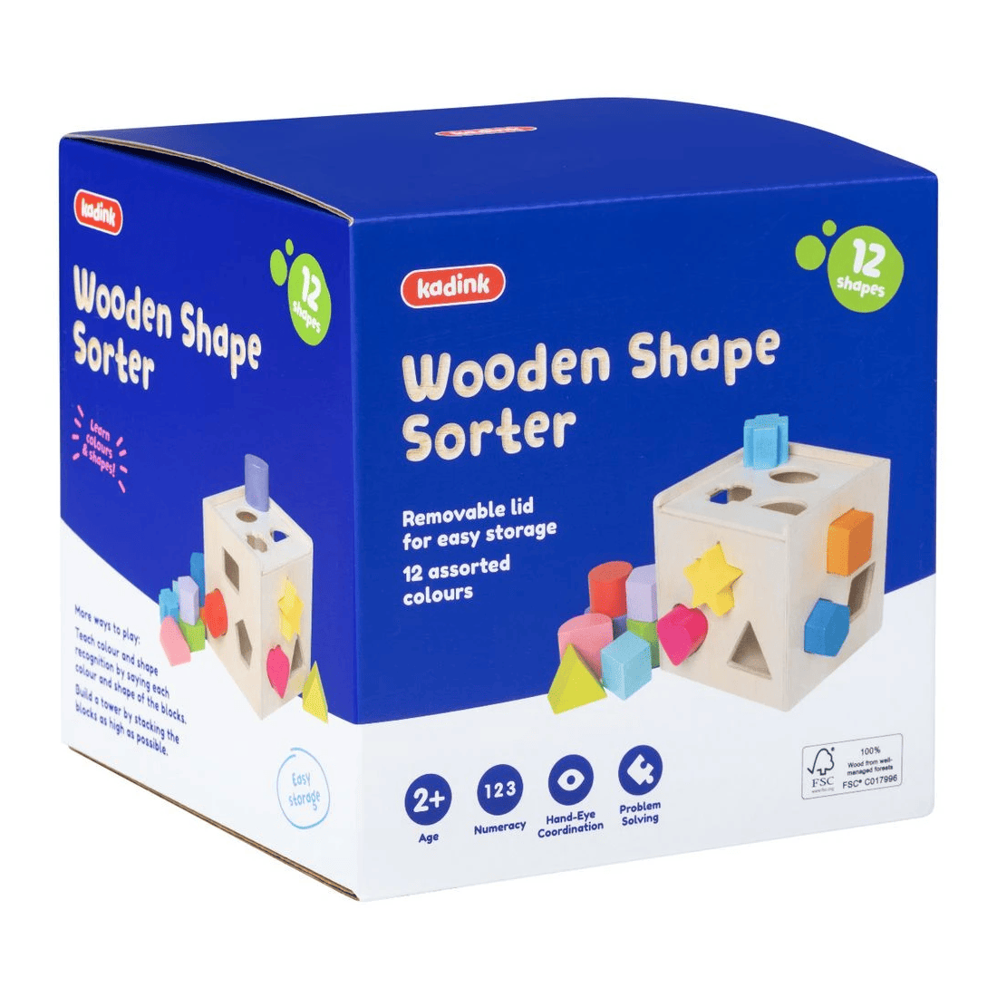 Kadink Wooden Shape Sorter - Kmart
