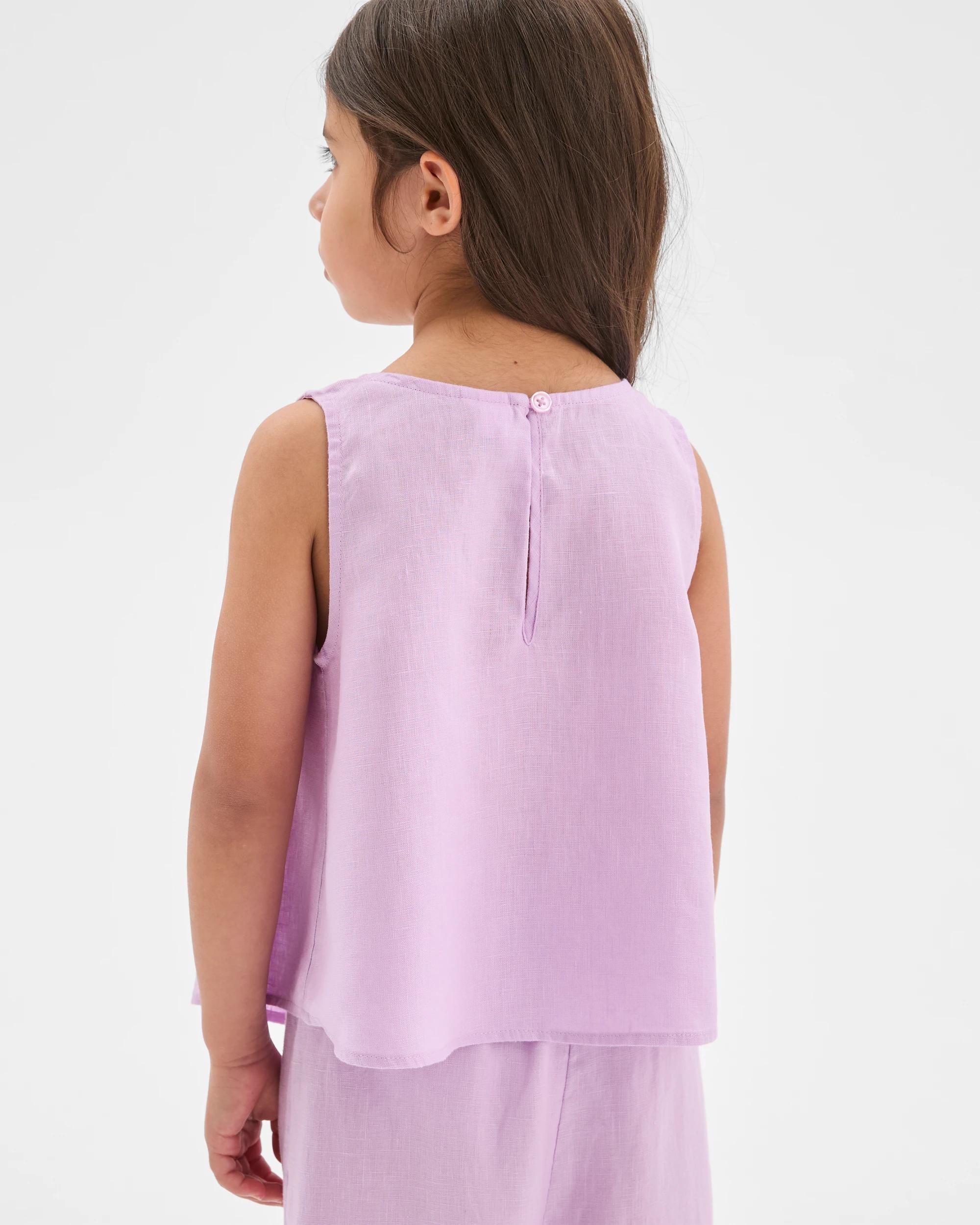 Target Kids European Linen Co-ord Tank Top - Kmart