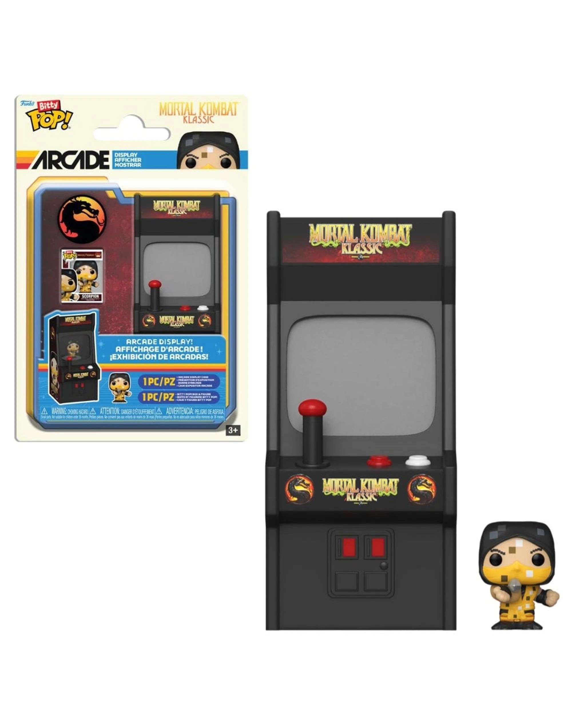 Mortal Kombat Scorpion Funko Bitty Pop! Arcade Display Vinyl - Kmart