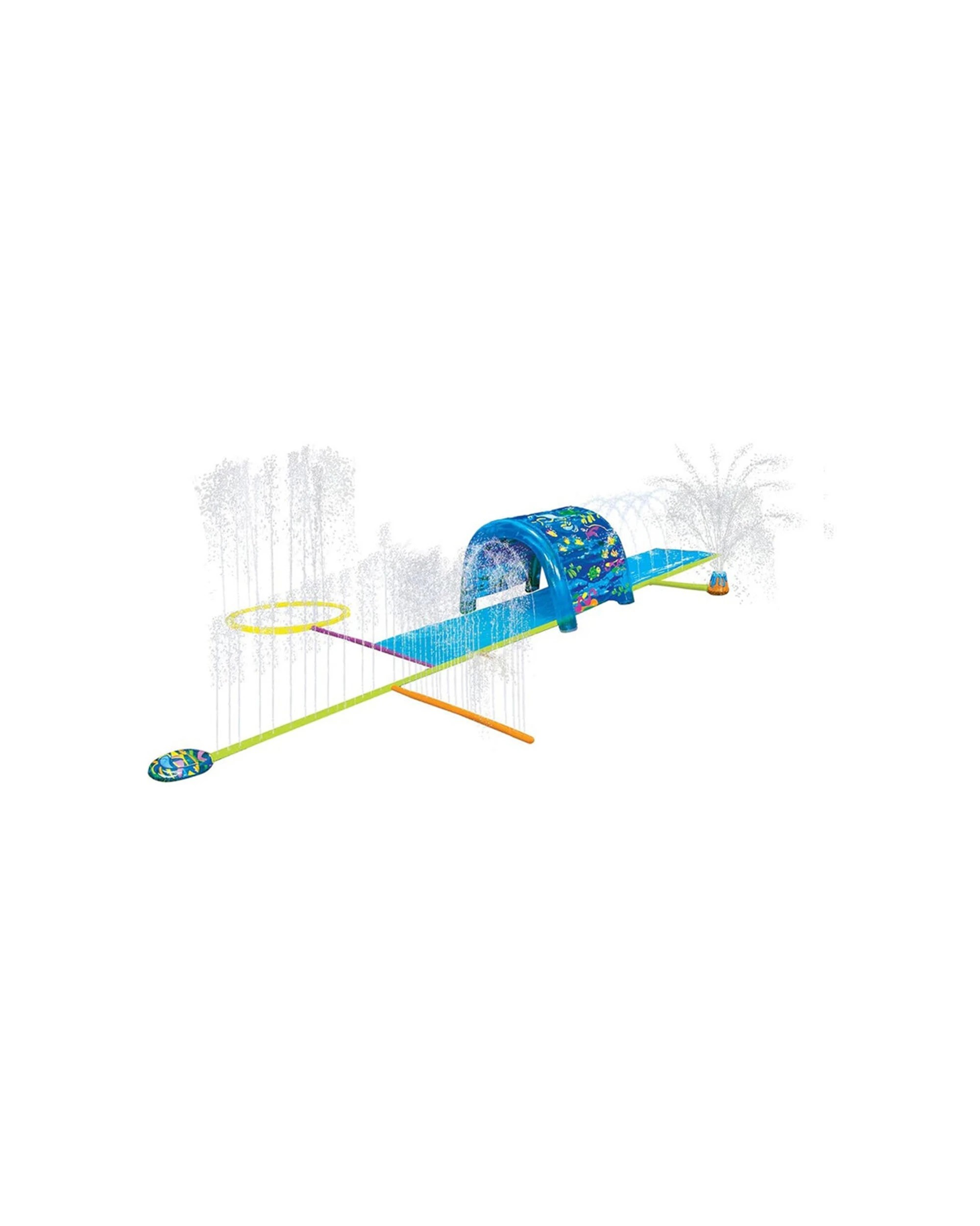 Go Play Splash N Slide Inflatable Sprinkler Park With Water Volcano ...