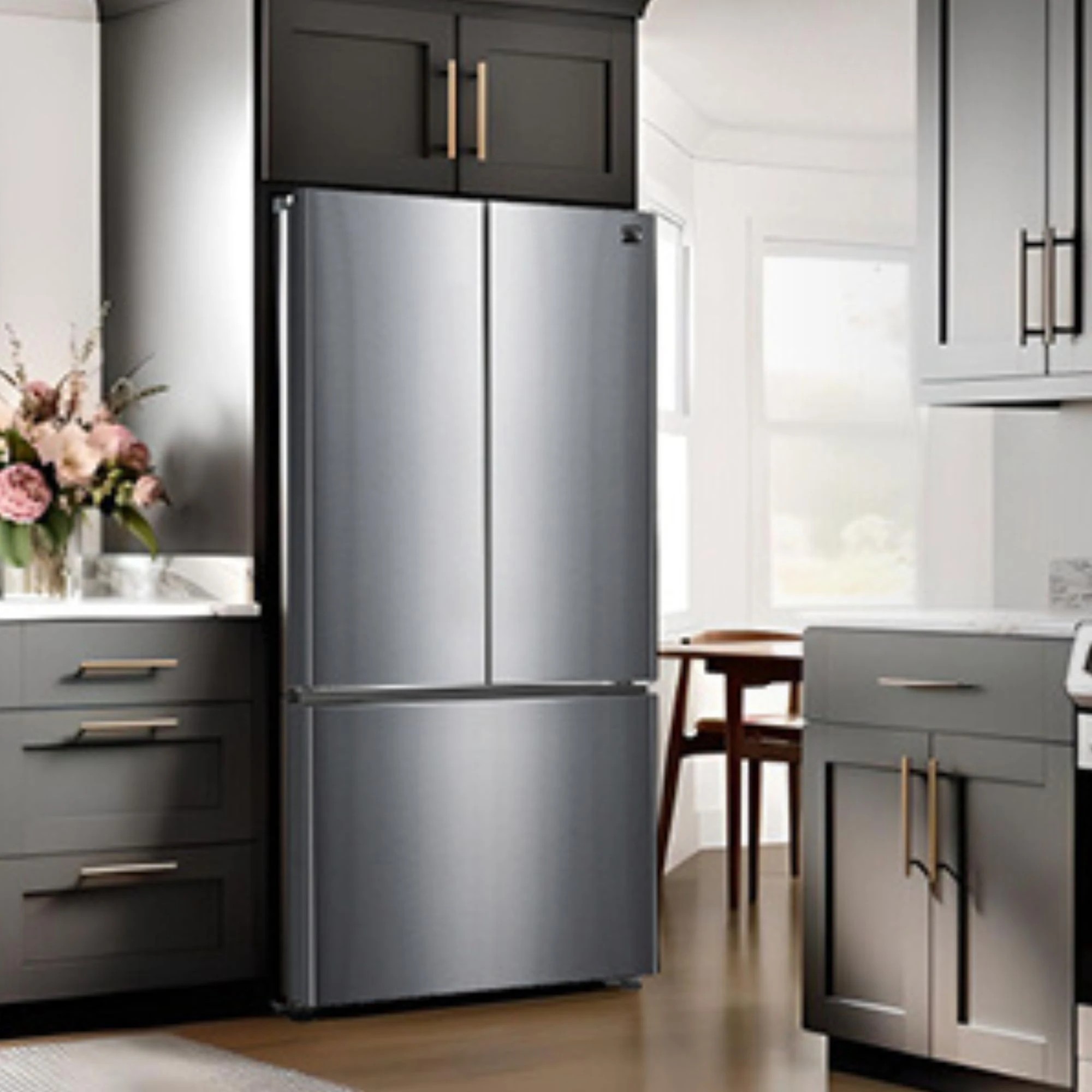 Kenmore 508L Counter-Depth French Door Refrigerator, Stainless Steel ...
