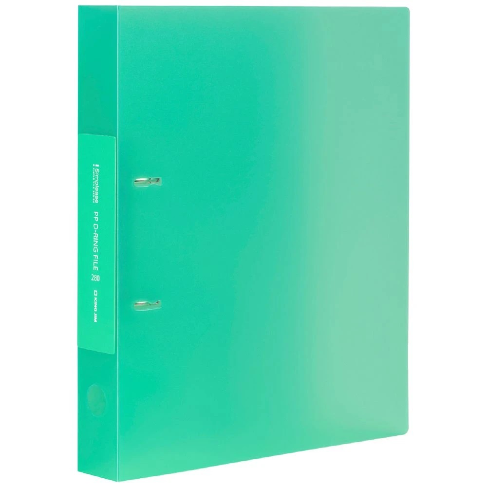 King Jim A4 2 D-Ring Simplease Binder 30mm Green - Kmart