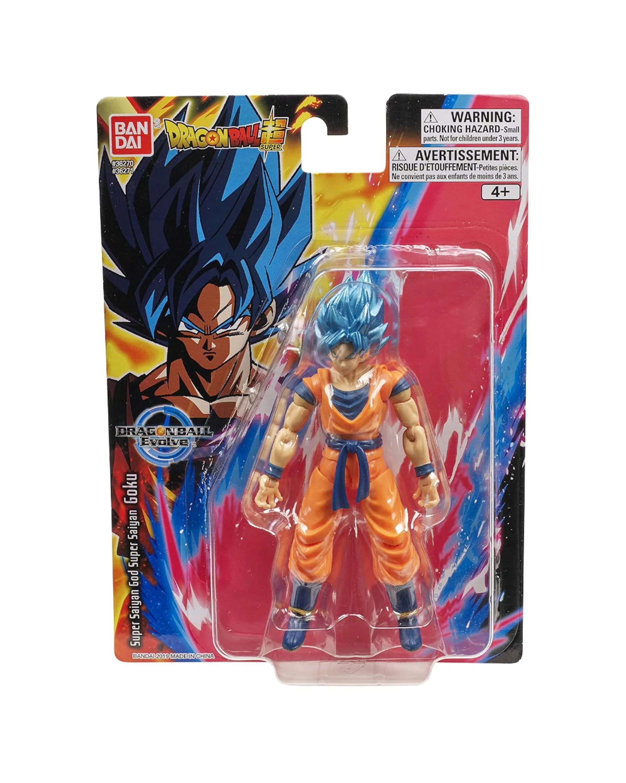Bandai Dragon Ball Super Evolve Super Saiyan Blue Goku 5 inch Figure ...