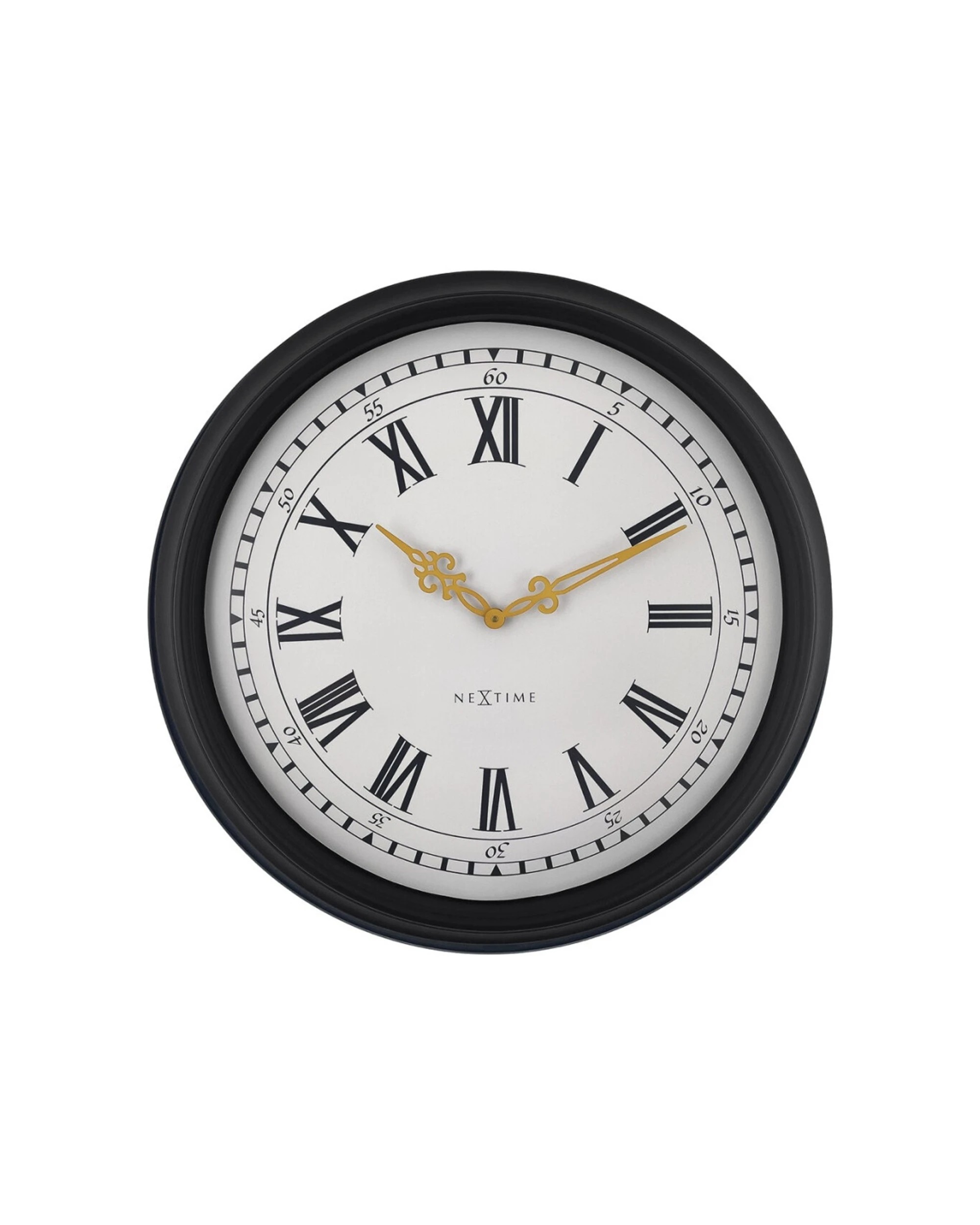 NeXtime Chopin Large Wall Clock Roman Numerals Plastic Case 76cm ...