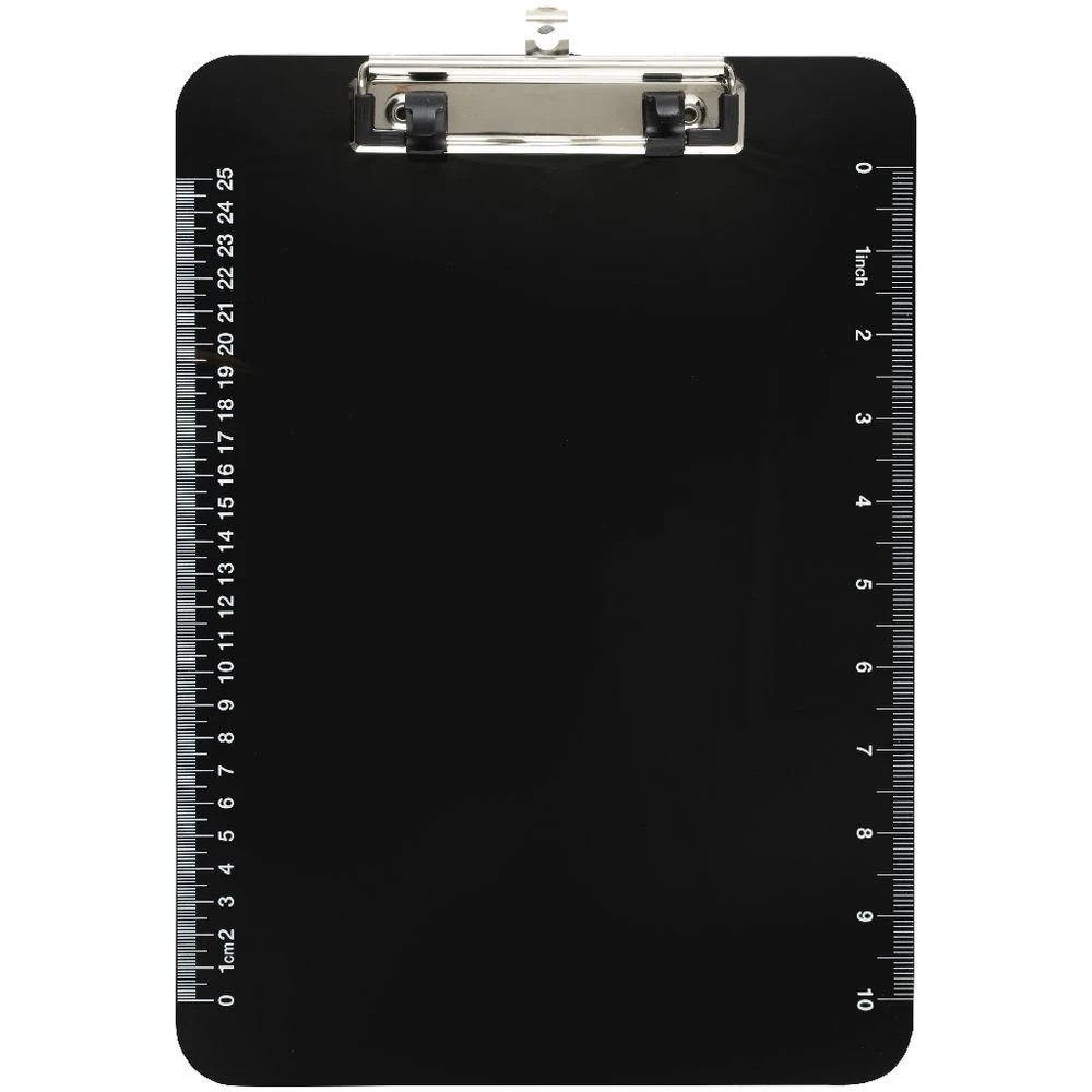 J.Burrows A4 Plastic Clipboard Black - Kmart