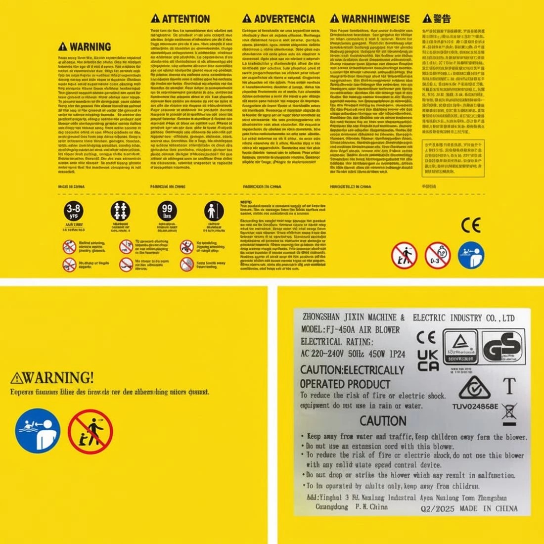 Kids Inflatable Water Slide Splash Pool Park Jumping Castle Bounce ...