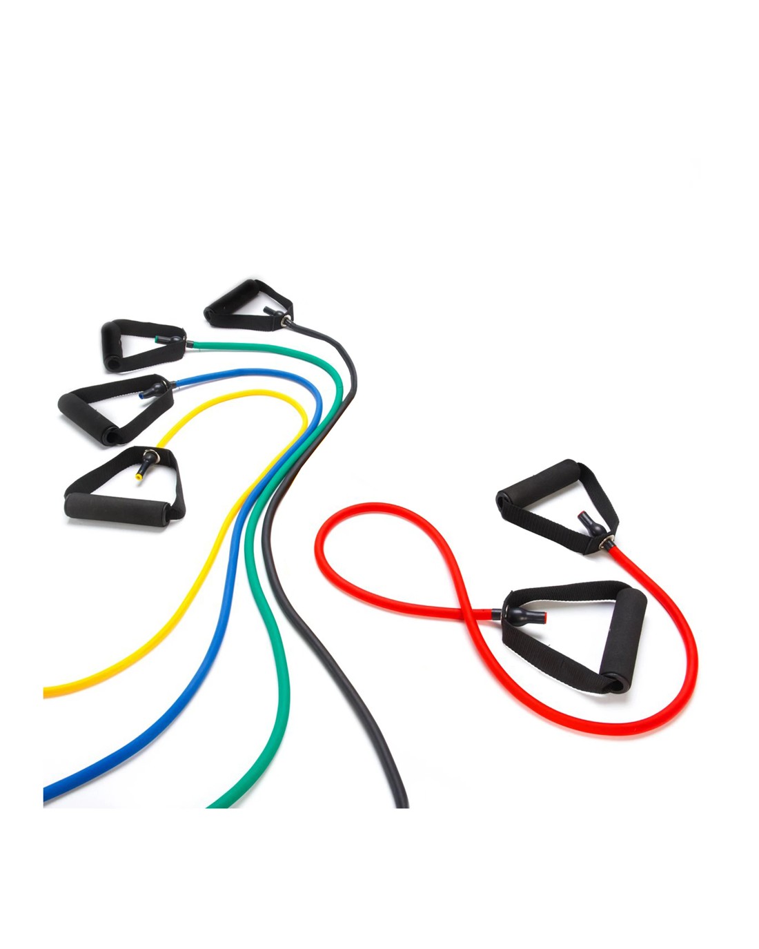 TODO 5 pc Resistance Band Set Muscle Training Belt Exercise Fitness ...