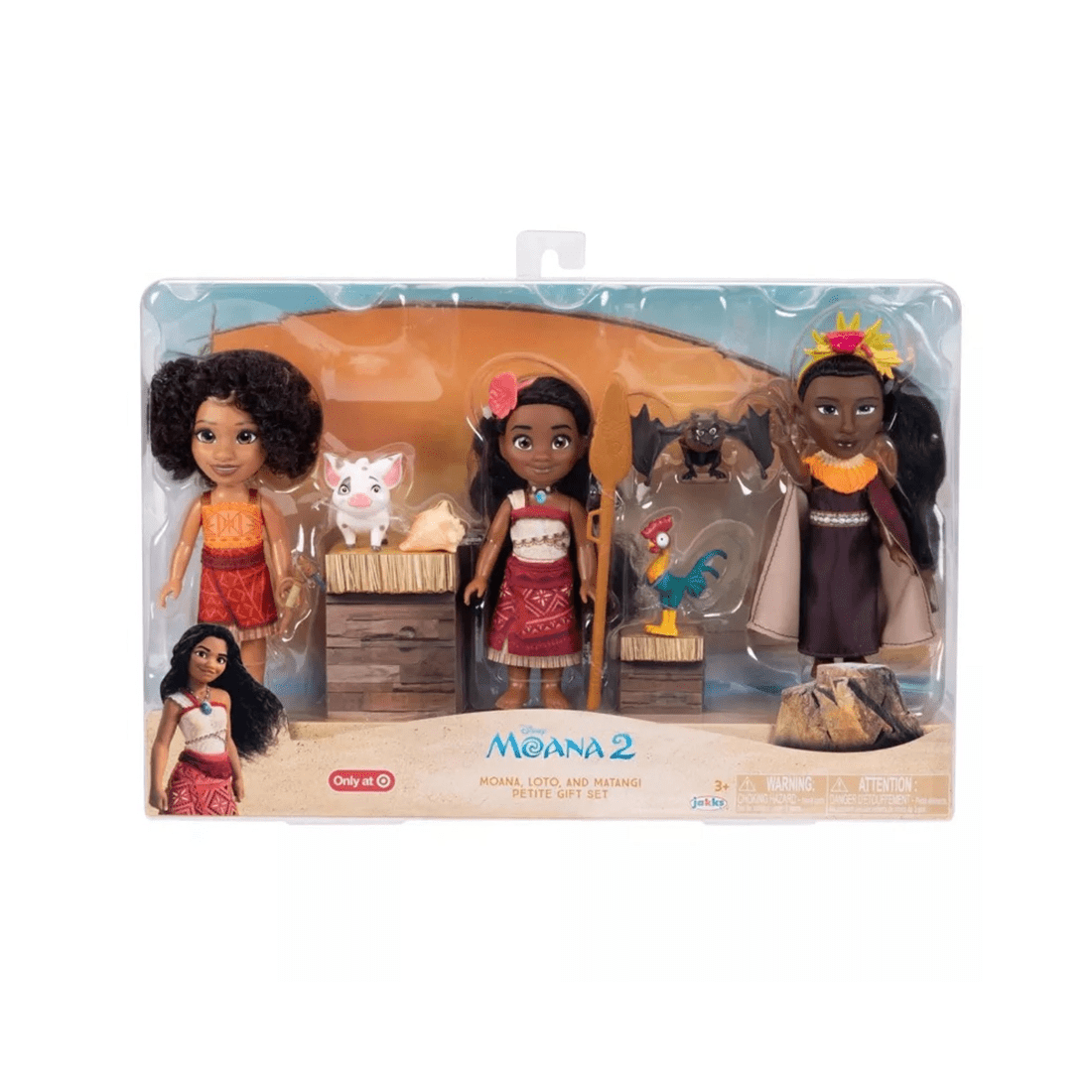 JAKKS Pacific Moana 2 Moana Matangi and Loto 15cm Doll Petite Gift Set ...