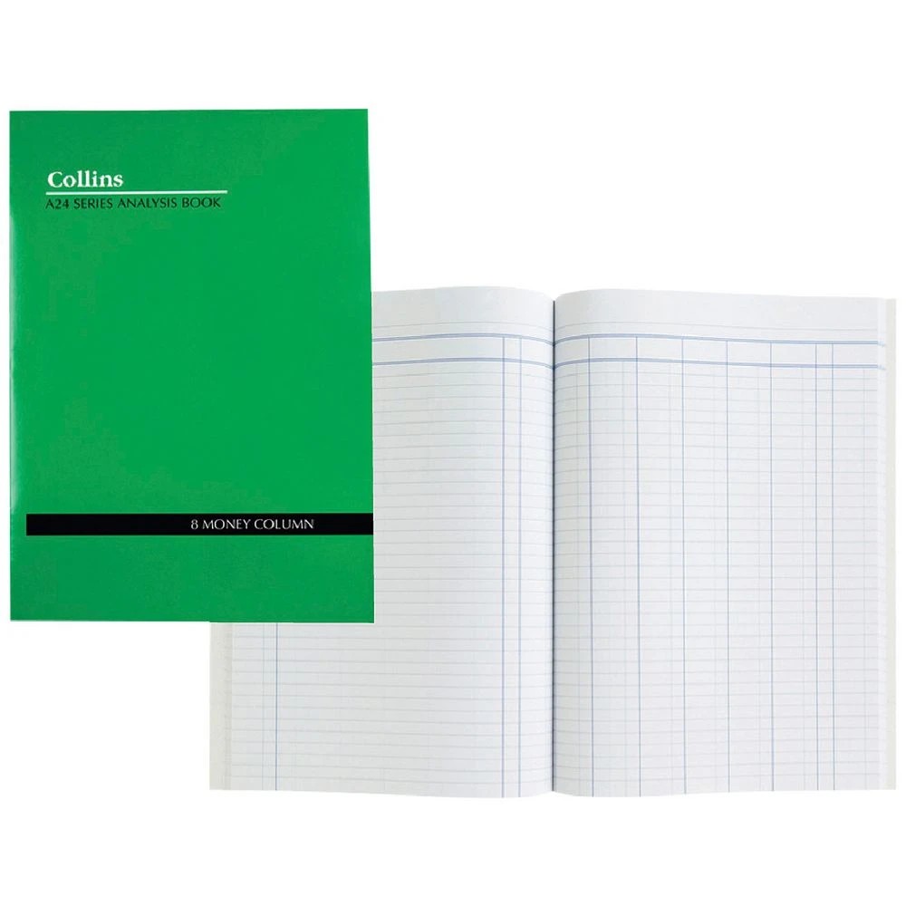 Collins A24 A4 Analysis Book 8 Money Column - Kmart