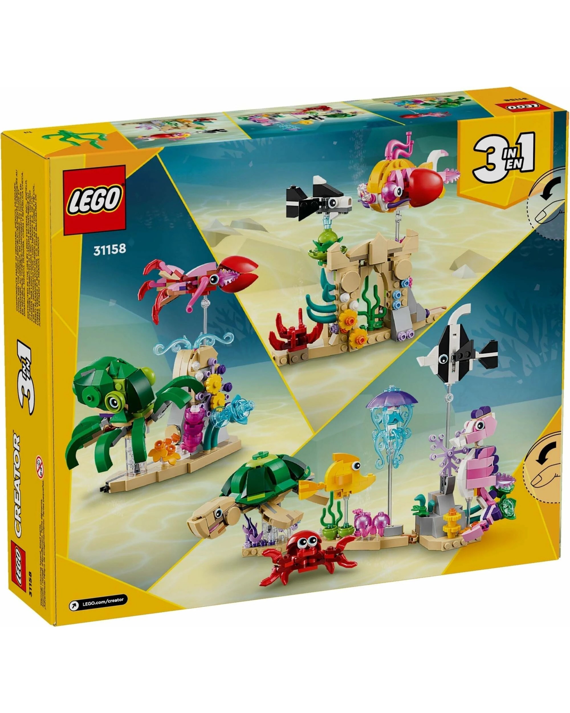LEGO 31158 Creator 3-in-1 Sea Animals - Kmart