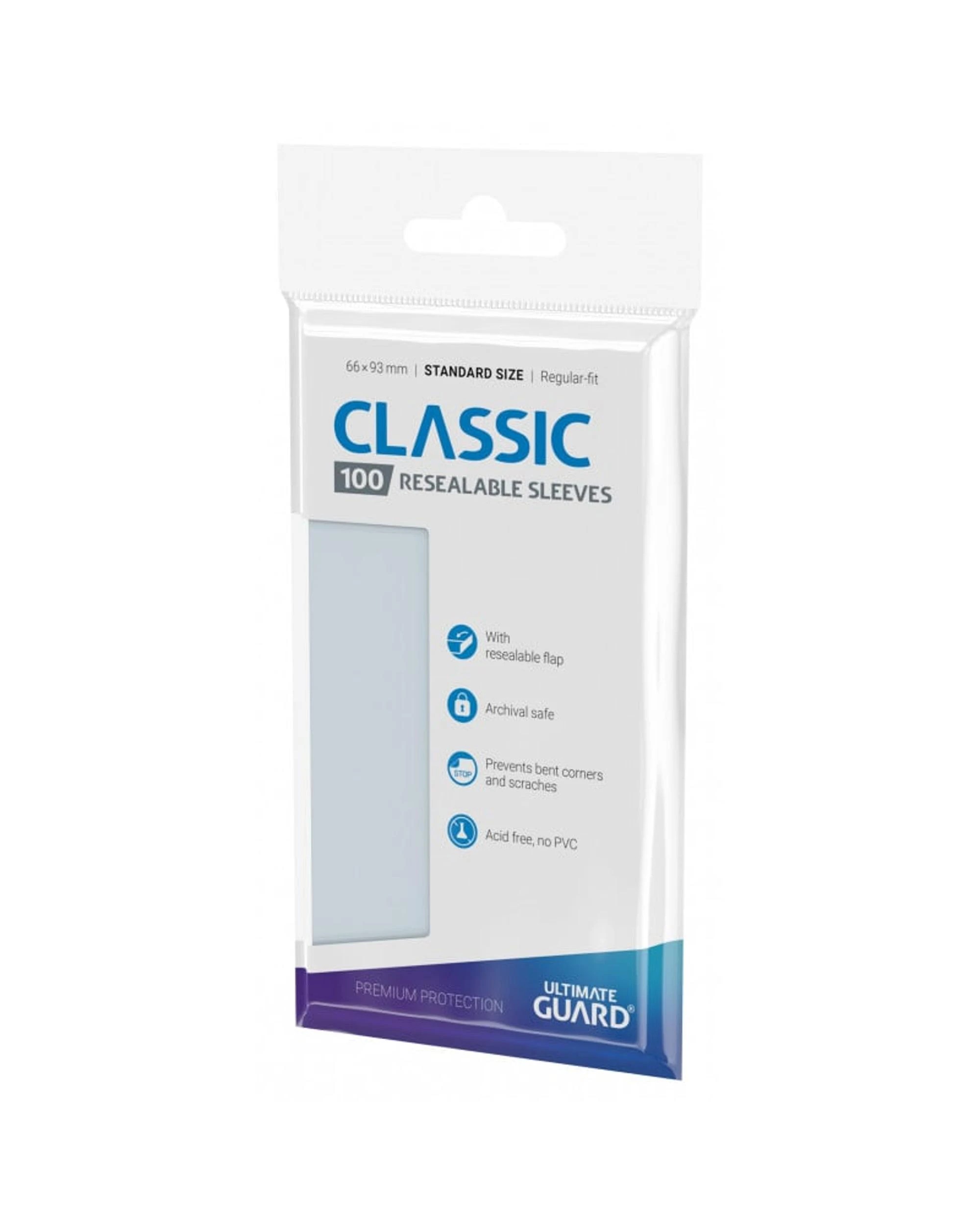 Ultimate Guard Standard Size Classic Resealable 100 Sleeves - Kmart