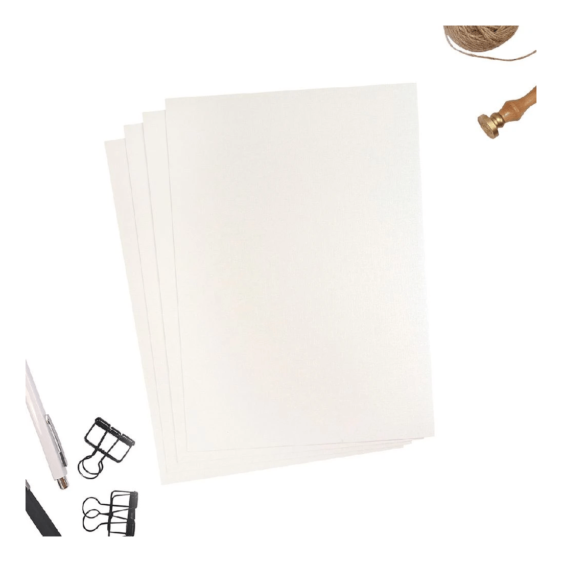 Quill Sculptured 220gsm A4 Board Linen 25 Pack - Kmart