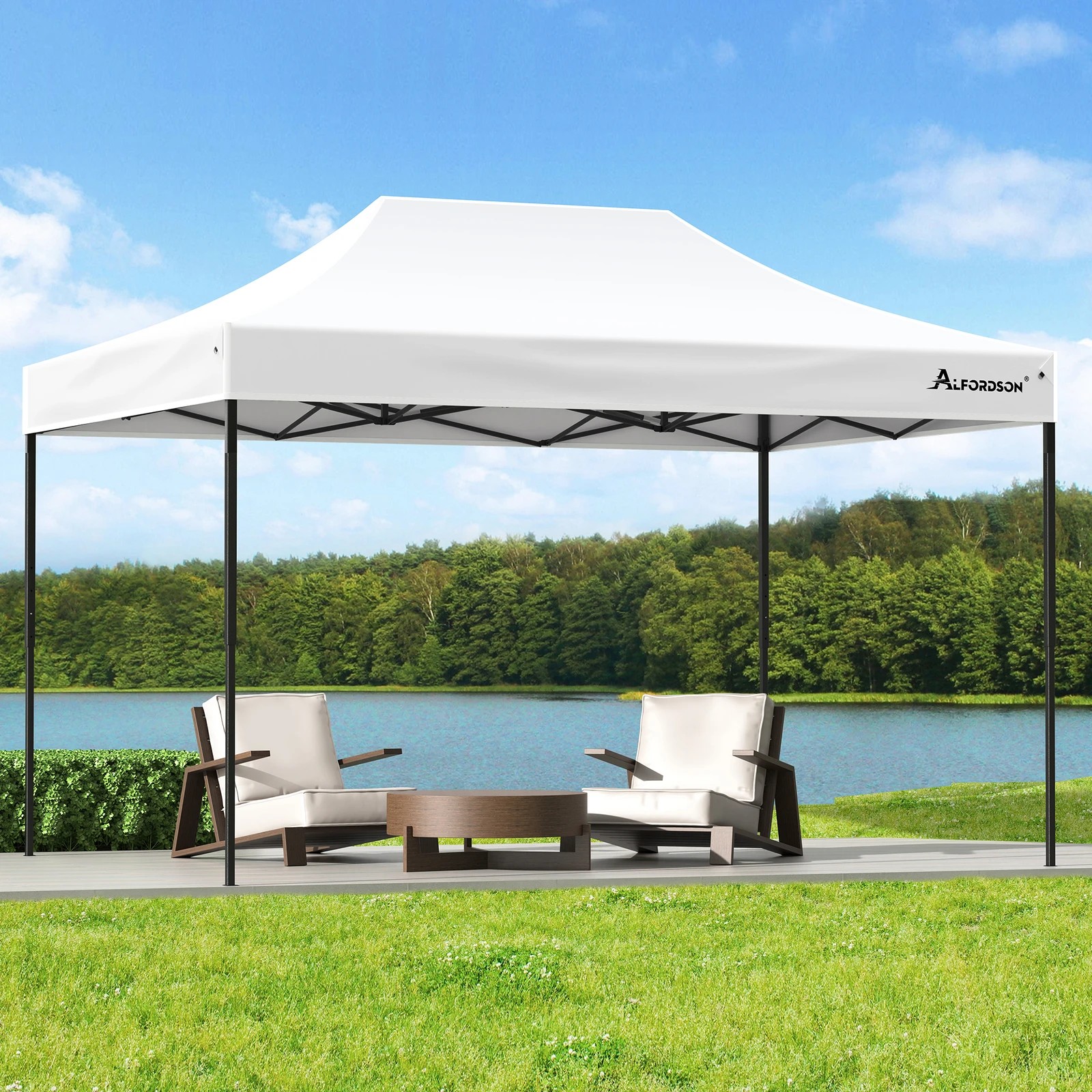 Alfordson Gazebo 4.5x3m Pop Up Marquee 600D Oxford Folding Outdoor Tent ...