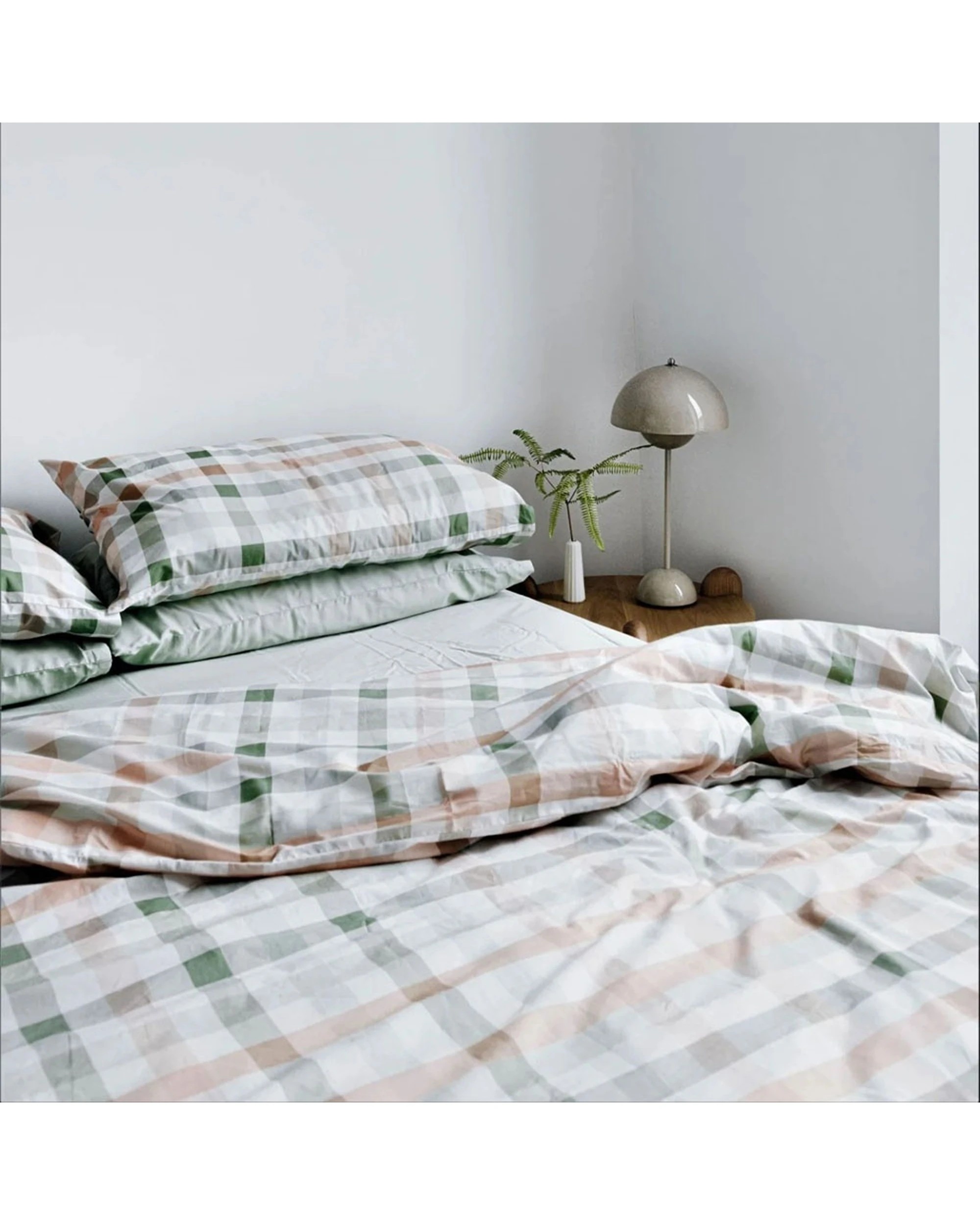 Bulbul Home Organic Cotton Quilt Bedding Cover Desert Plaid 250TC ...