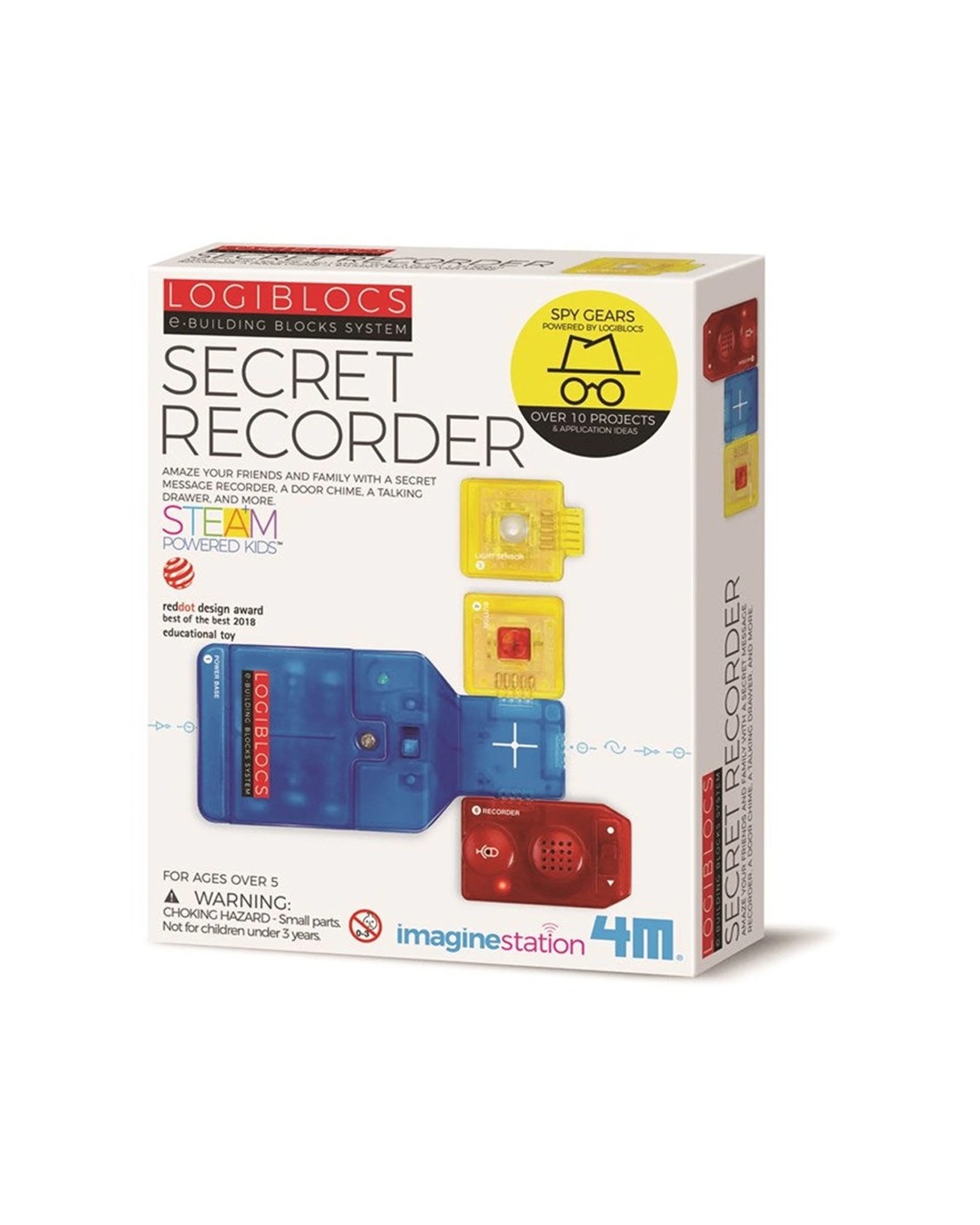 4M Logiblocs Secret Recorder Voice Record Kids Fun Activity Toy - Kmart