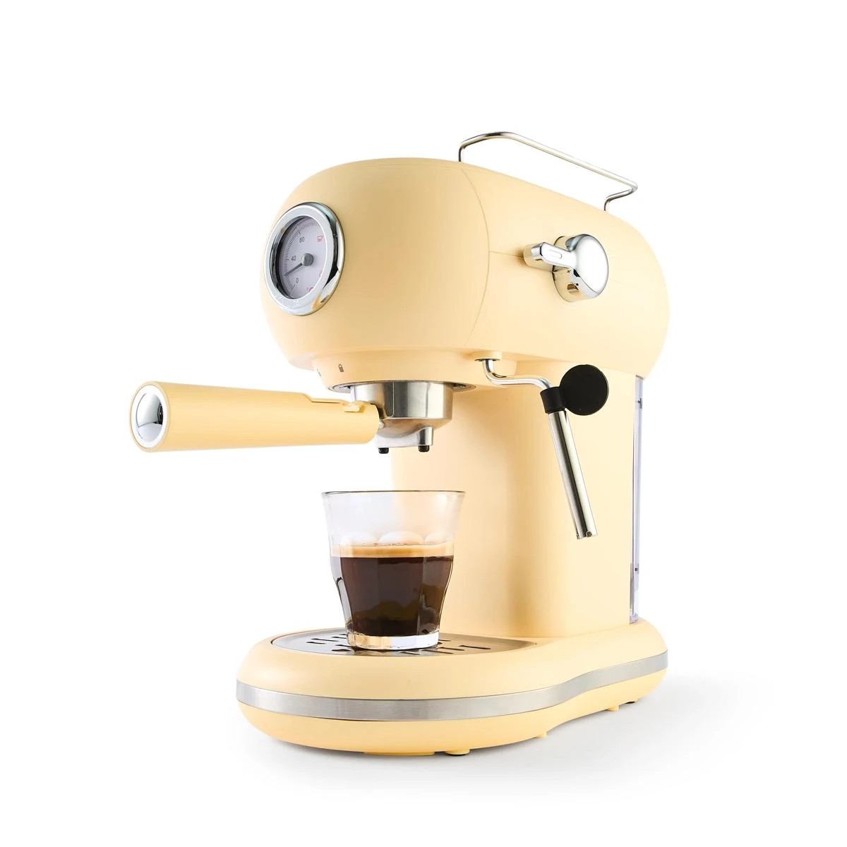 Retro Espresso Coffee Machine - Yellow - Kmart