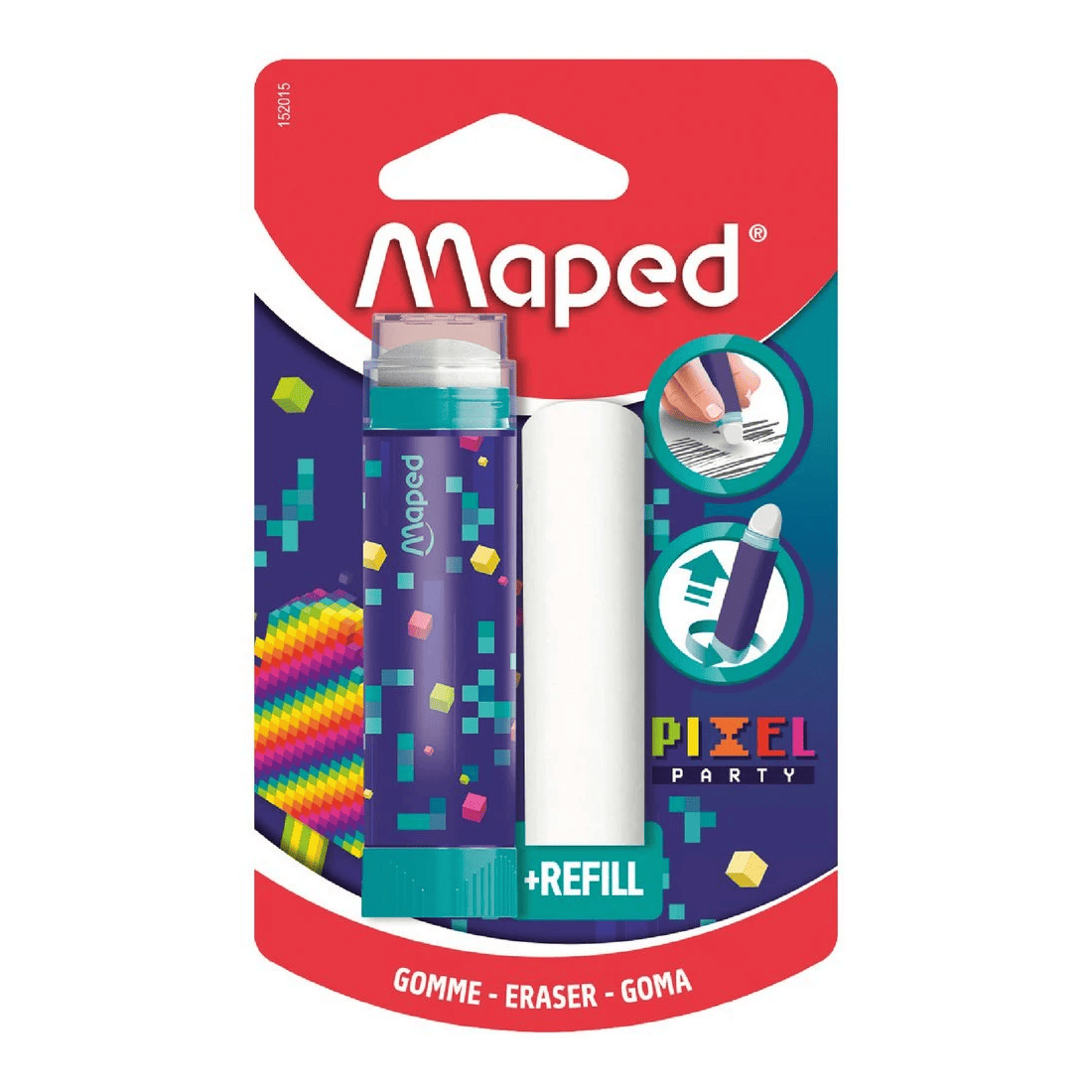 Maped Eraser Stick Pixel Party - Kmart