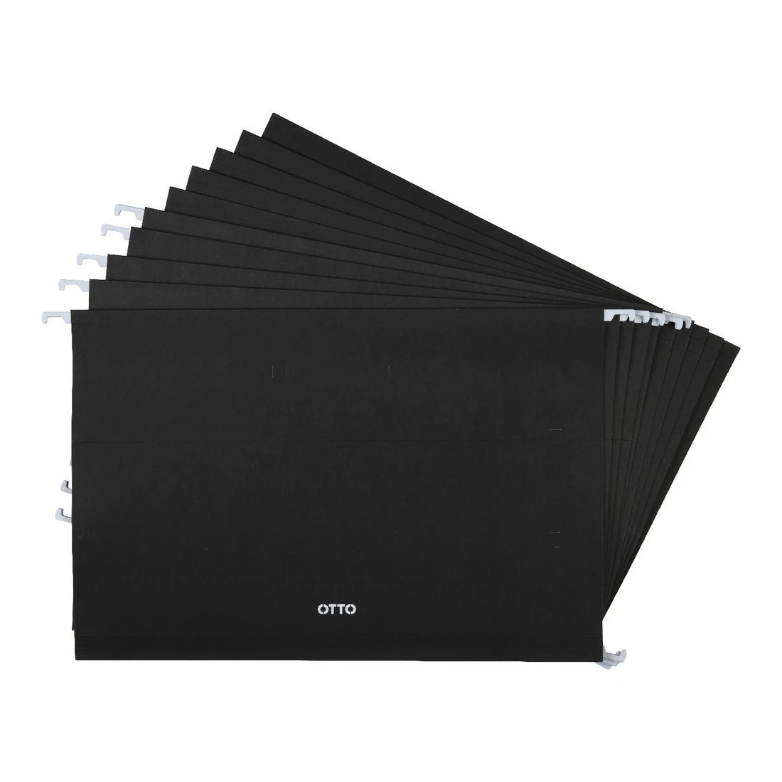 Otto Foolscap Suspension Files Black 10 Pack - Kmart