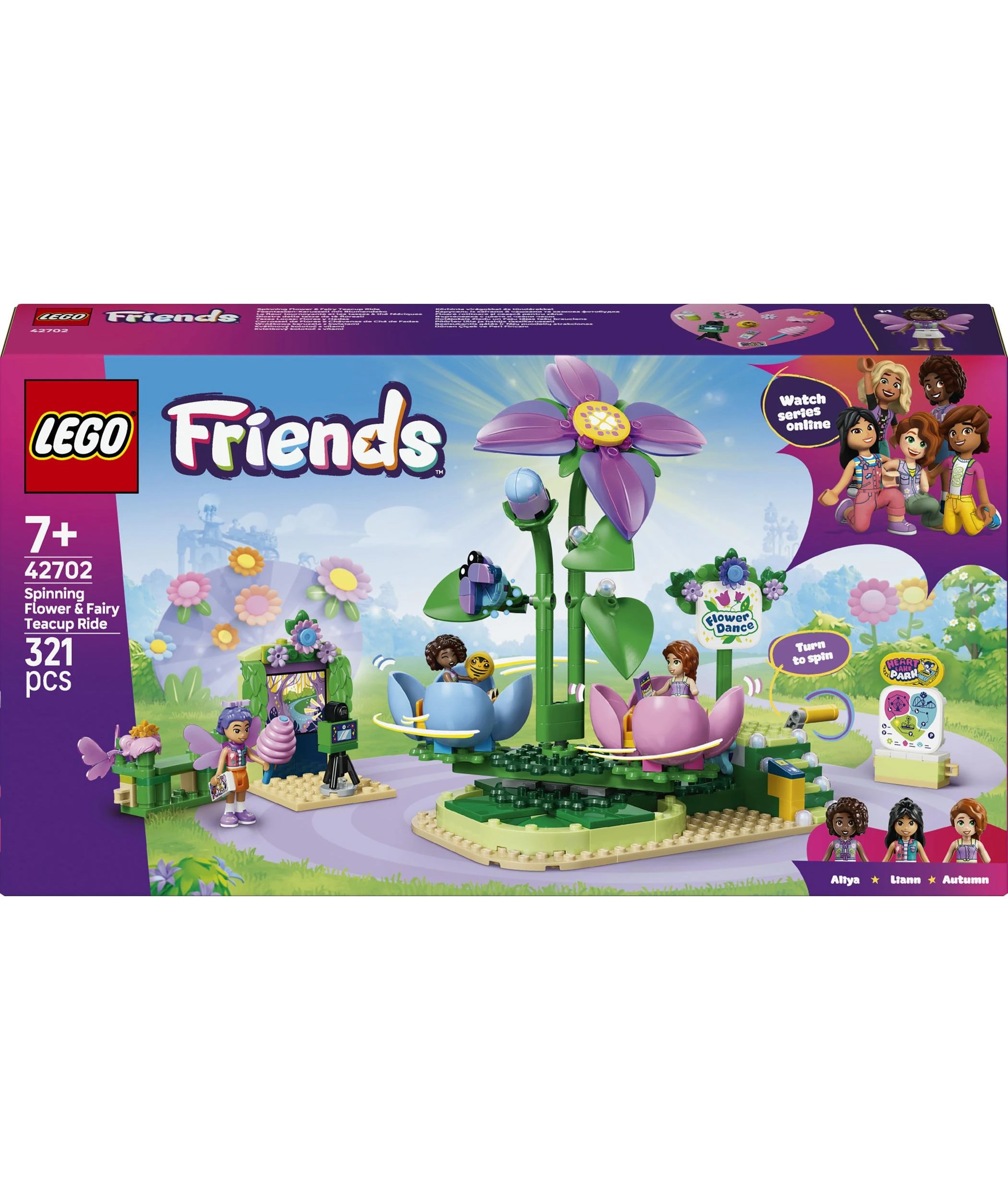 LEGO Friends Spinning Flower & Fairy Teacup Ride 42702 - Kmart