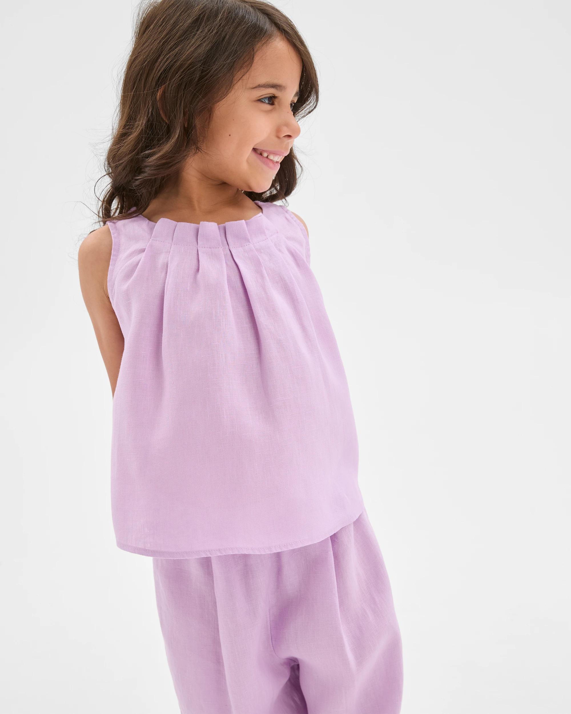 Target Kids European Linen Co-ord Tank Top - Kmart