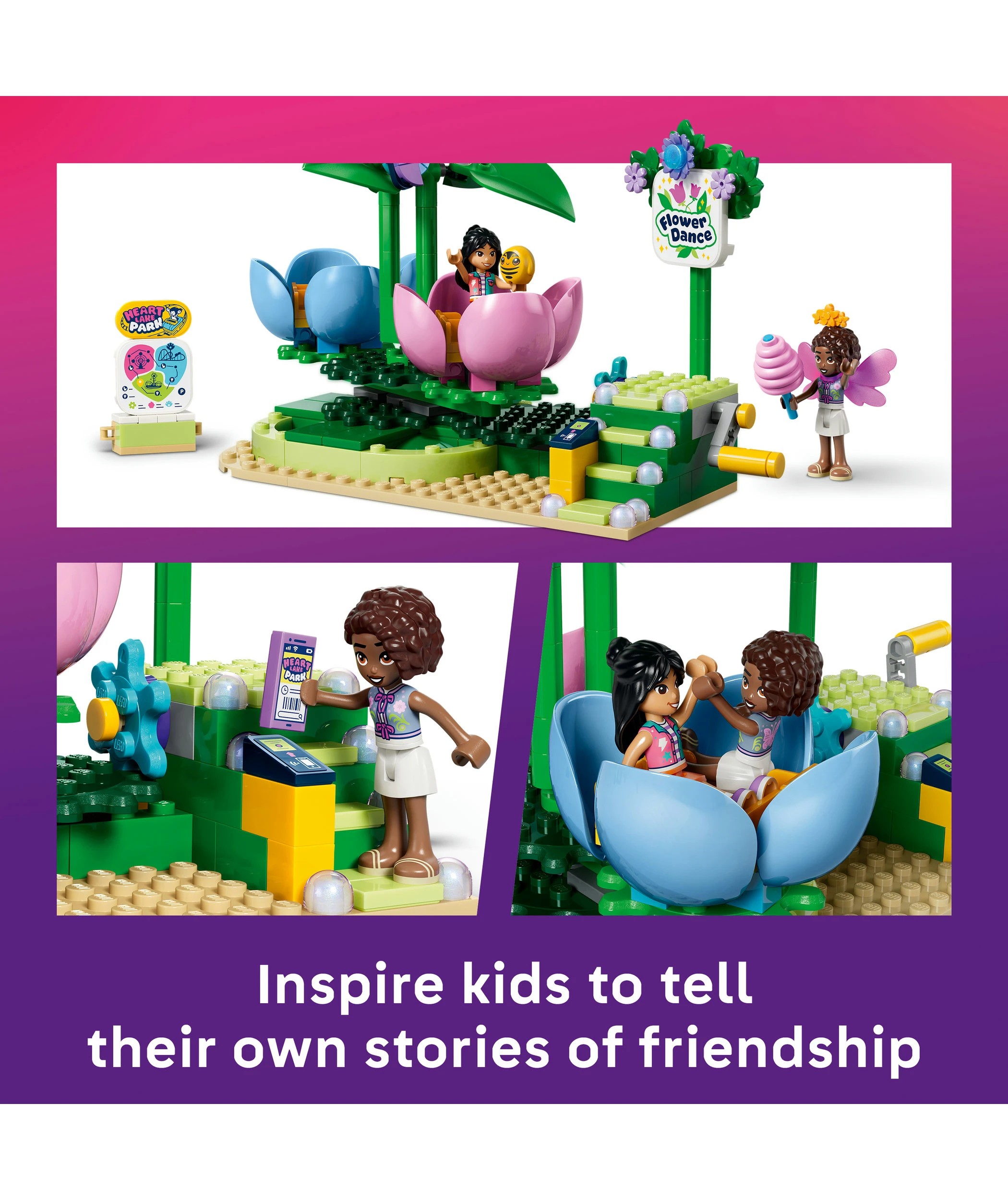 LEGO Friends Spinning Flower & Fairy Teacup Ride 42702 - Kmart