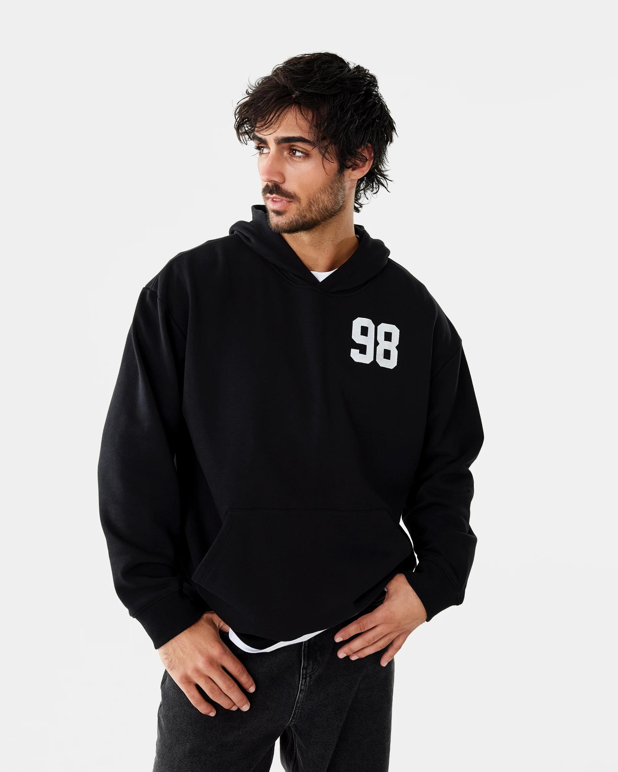 Terry Boxy Print Hoodie - Kmart