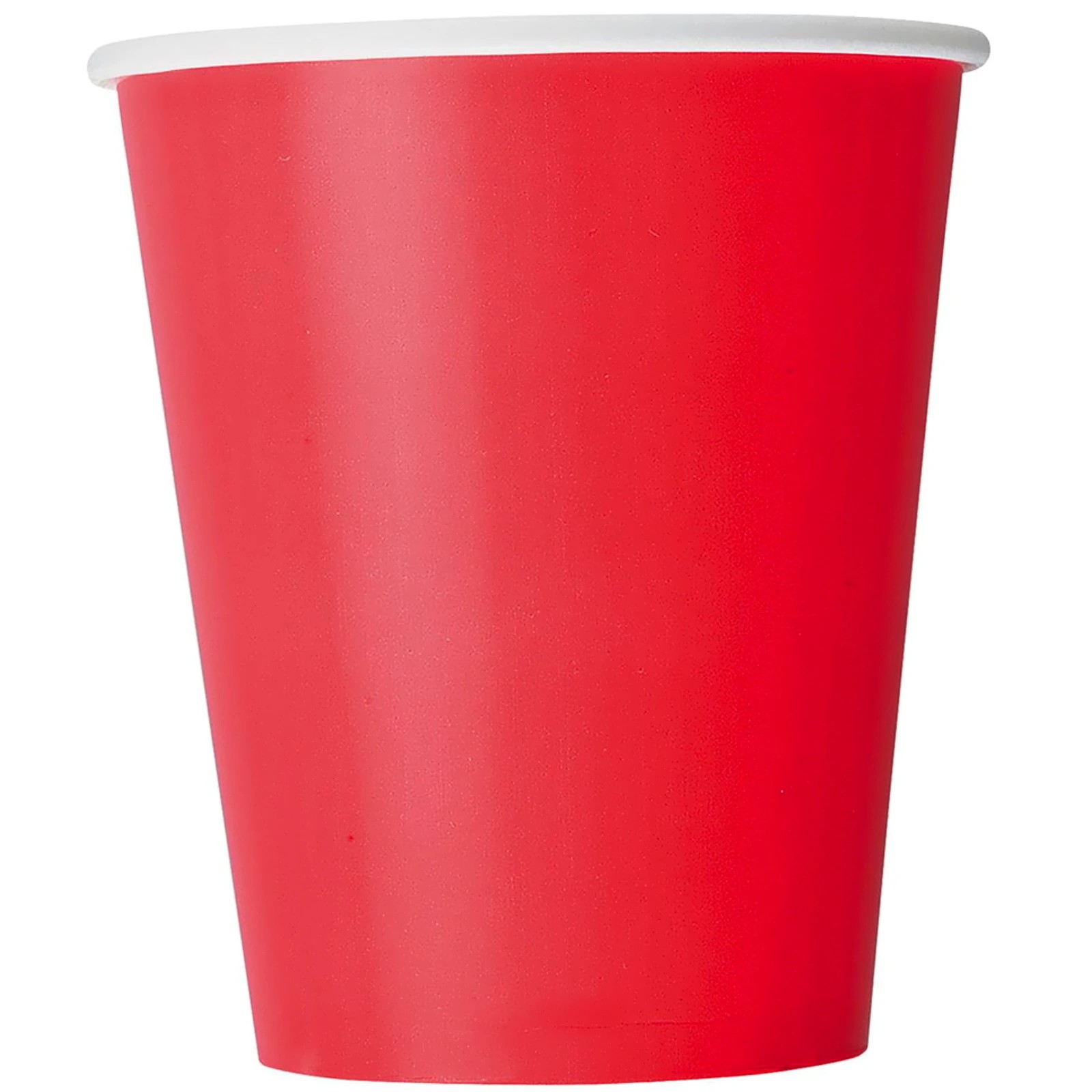 Unique Red Paper Cups (Pack of 8) - Kmart