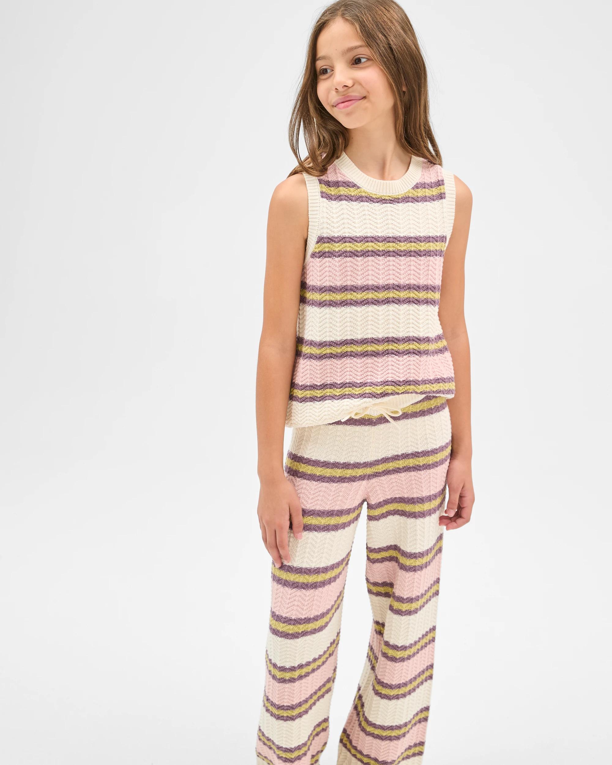 Target Kids Australian Cotton Crochet Wide Leg Pants - Kmart