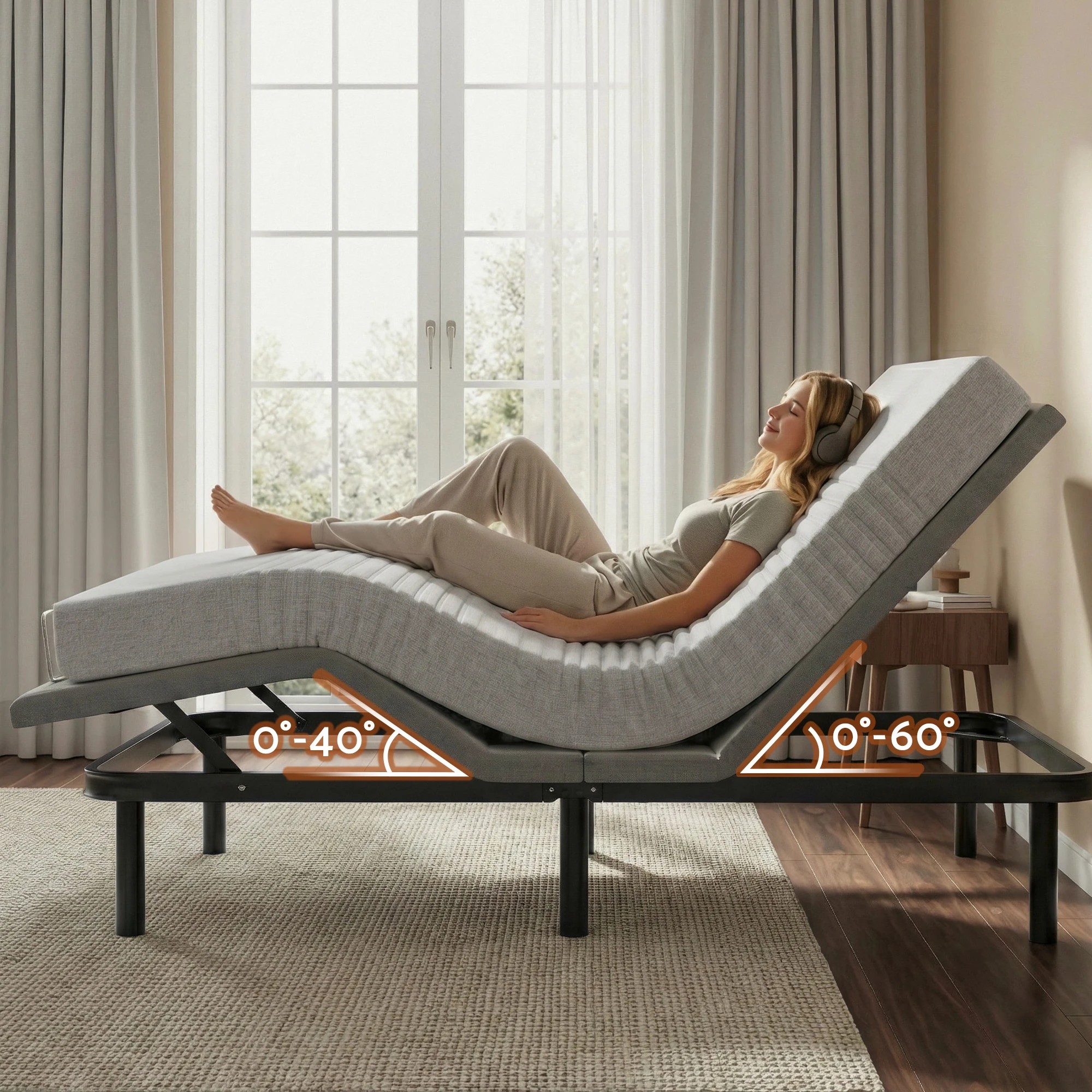 Artiss King Electric Adjustable Beds and Giselle Memory Foam Mattress ...