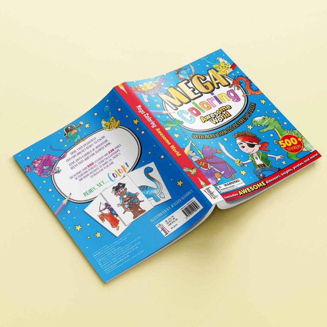 Mega Colouring: Awesome World by Jessica Secheret - Book - Kmart