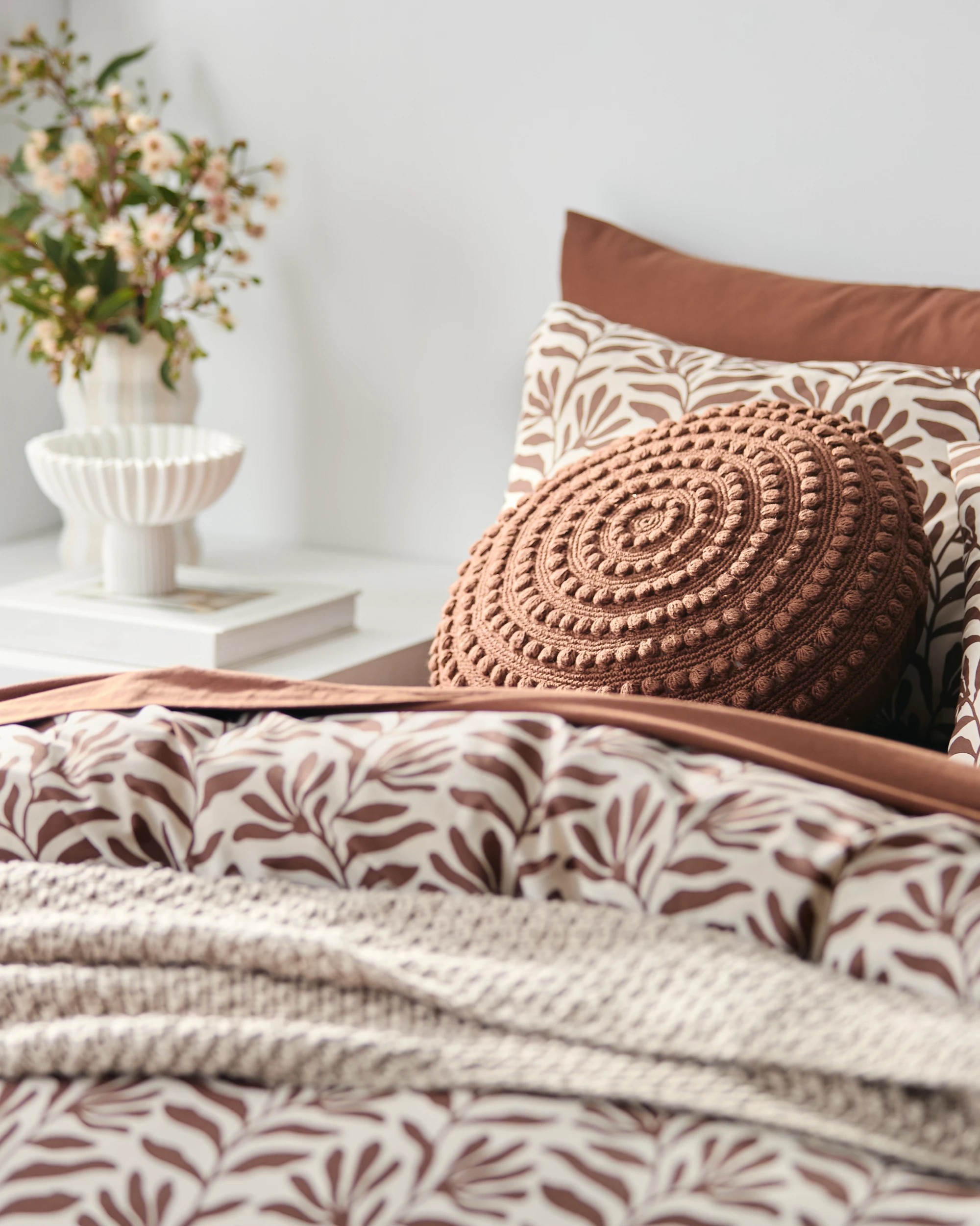 Target Botanical Print Australian Cotton Quilt Cover Set - Double Bed ...