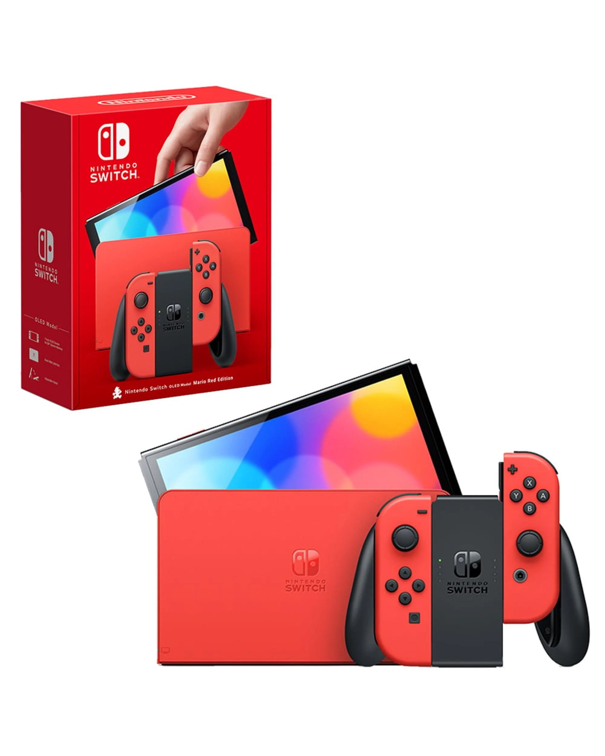 Nintendo Switch OLED Model Mario Red Edition Console - Red - Kmart