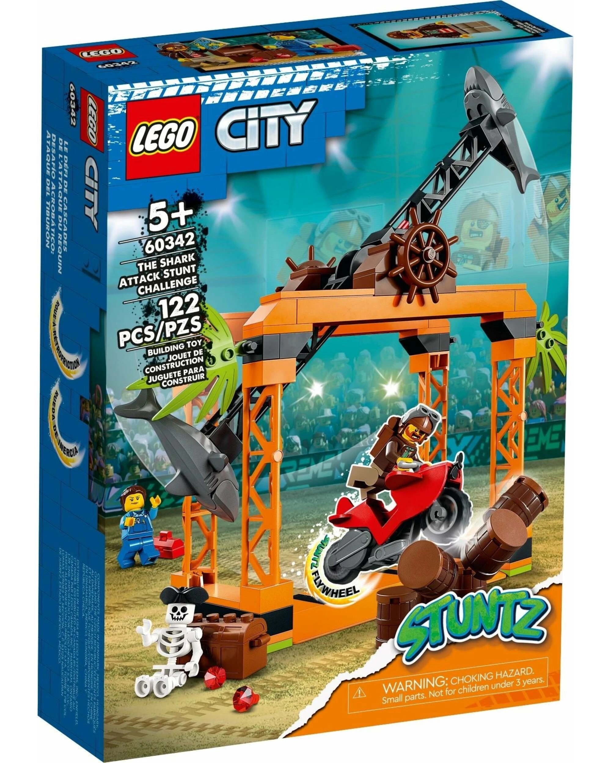 LEGO City 60342 The Shark Attack Stunt Challenge - Kmart