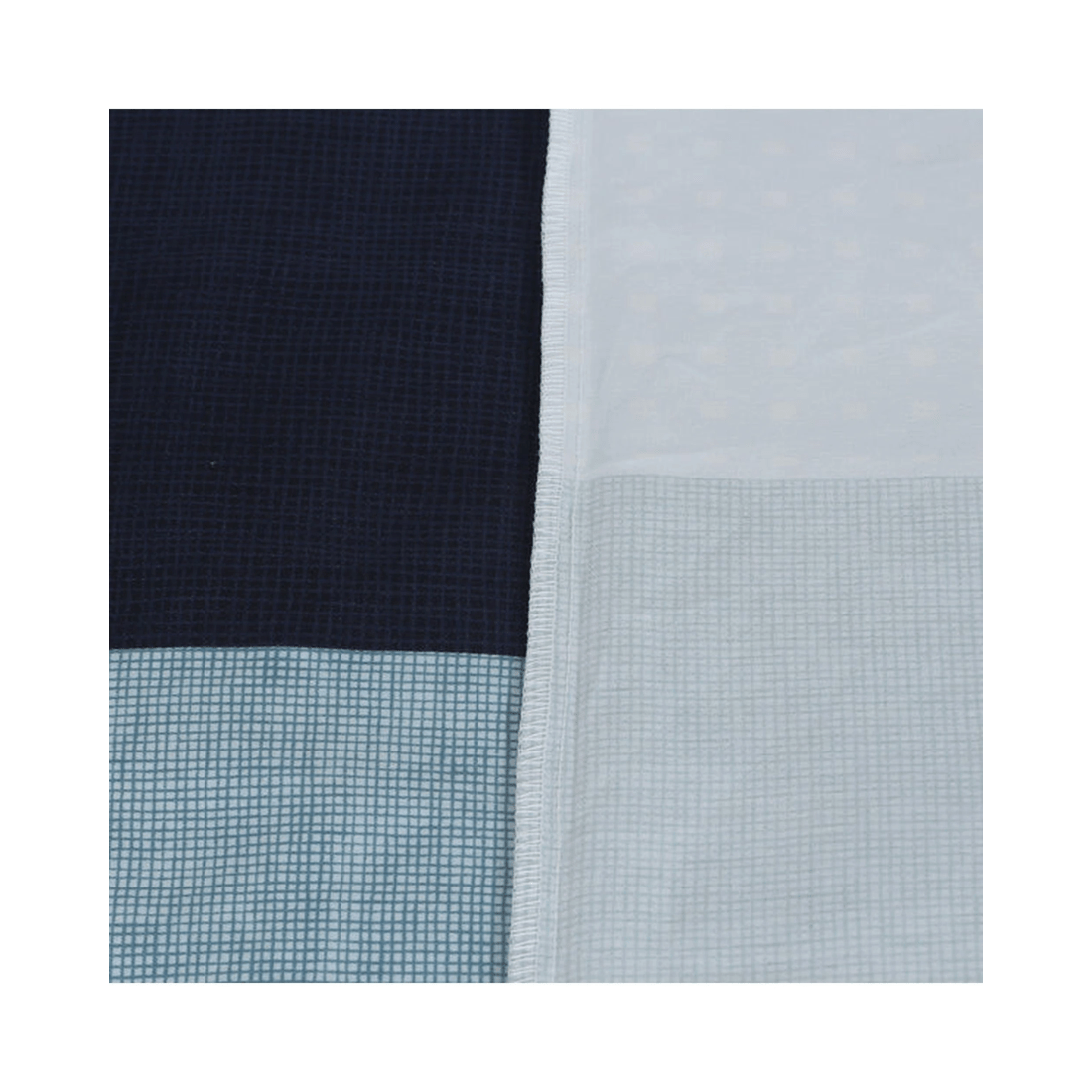 Amsons Blue Check Quilt Cover Set — Single (Double-Brushed Microfiber ...