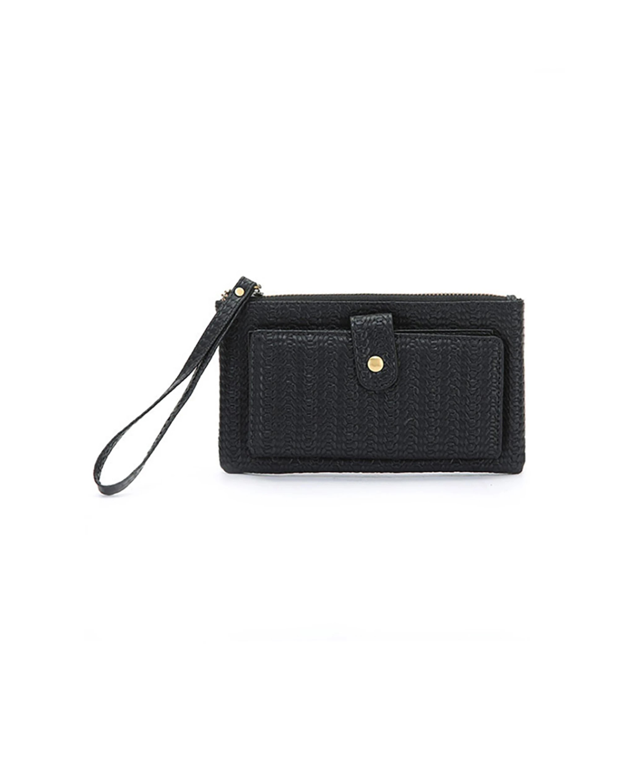 Tosca Women's/Ladie's Card/Cash Holder Wallet Purse - Black - Kmart