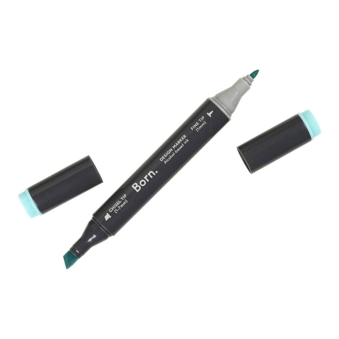 Born Professional Dual-Tip Artist Marker Turquoise Green G477 - Kmart